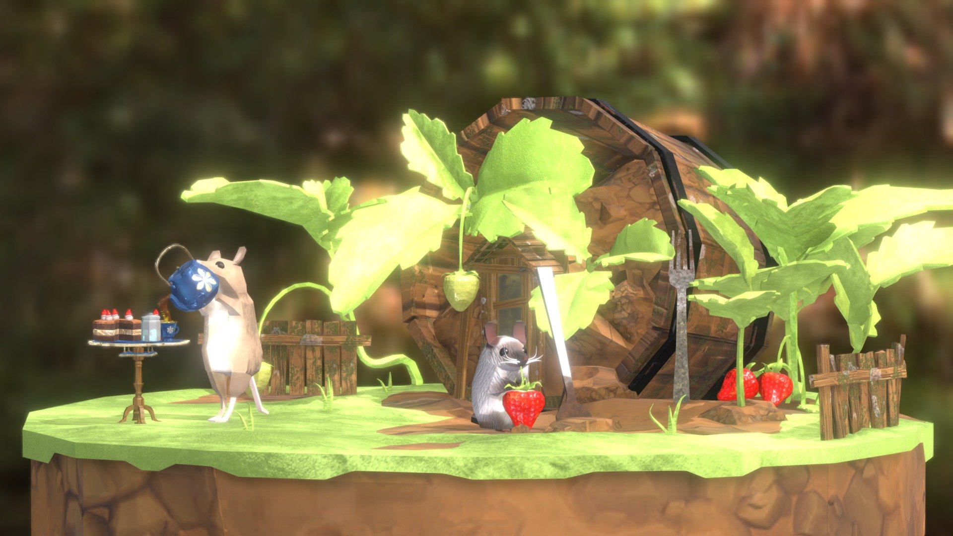 Mouse World!! - 3D model by Lindinky [afe34d1] - Sketchfab