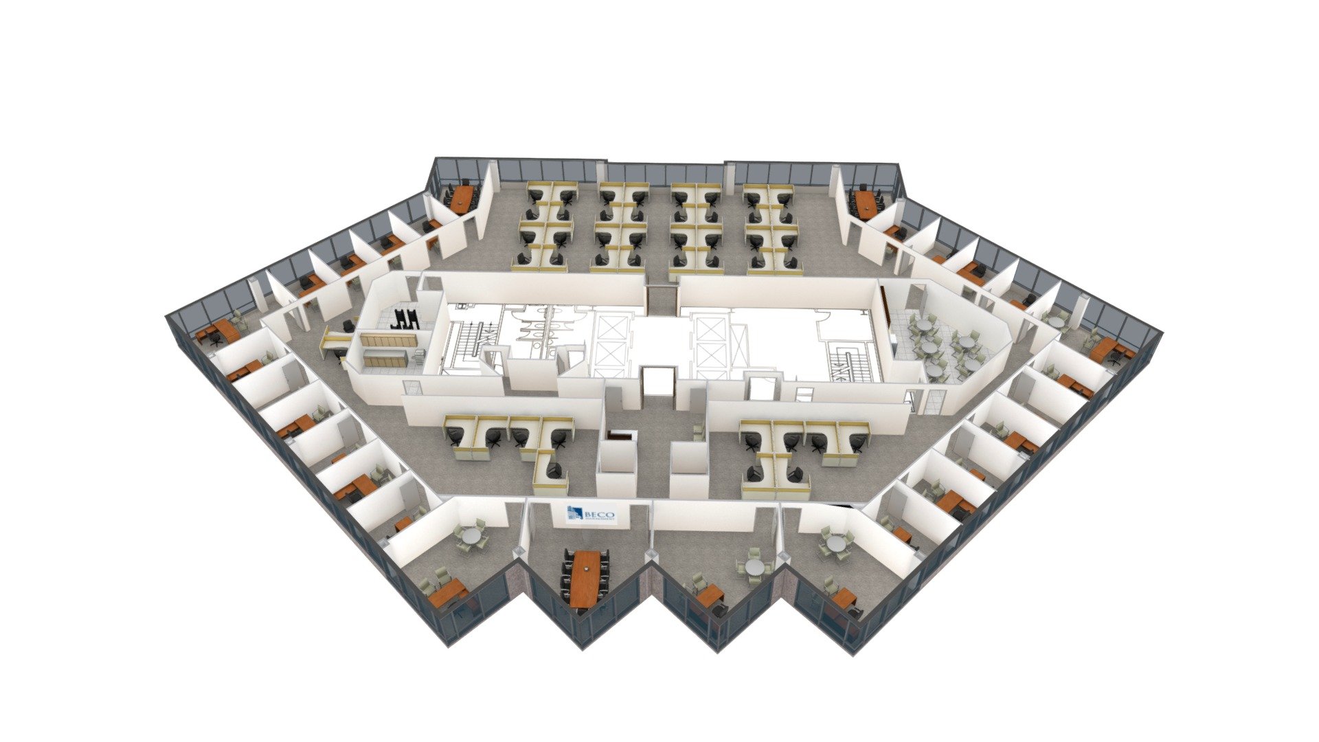 BECO Towers II - Full floor plan - 3D model by BECO (@beco) [afe40ab ...