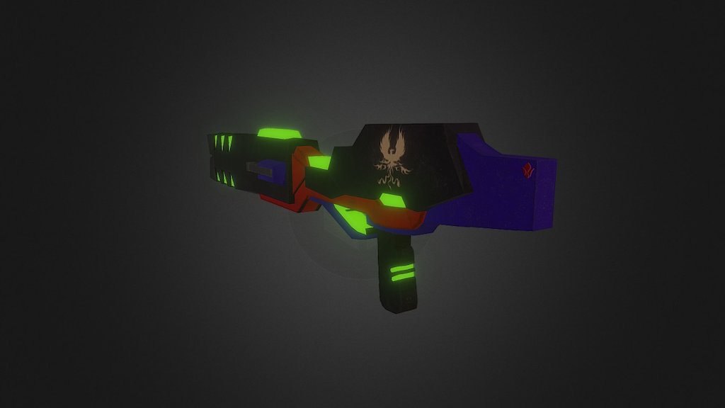 Beam Rifle low poly version - Download Free 3D model by MarcHoogkamp ...