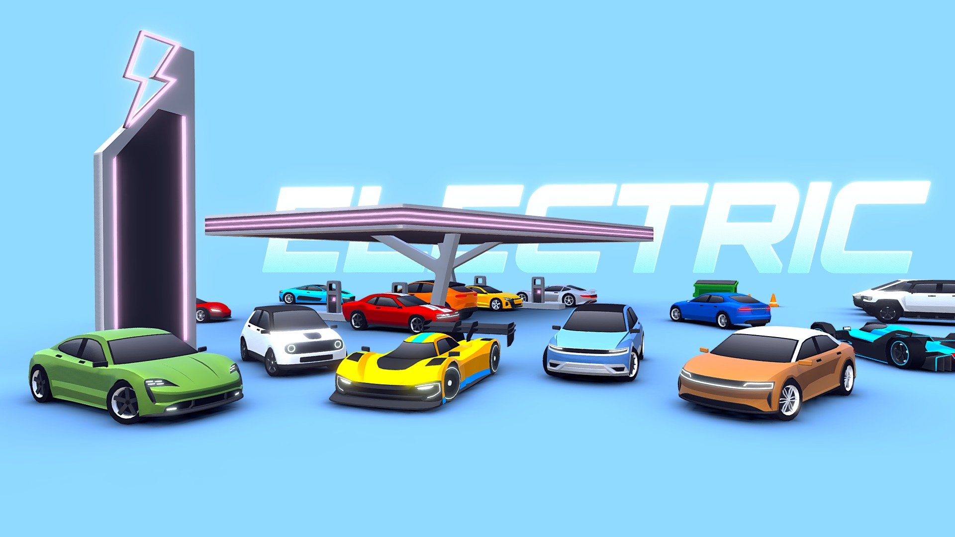 ARCADE: Electric Vehicles Pack - Buy Royalty Free 3D model by Mena ...