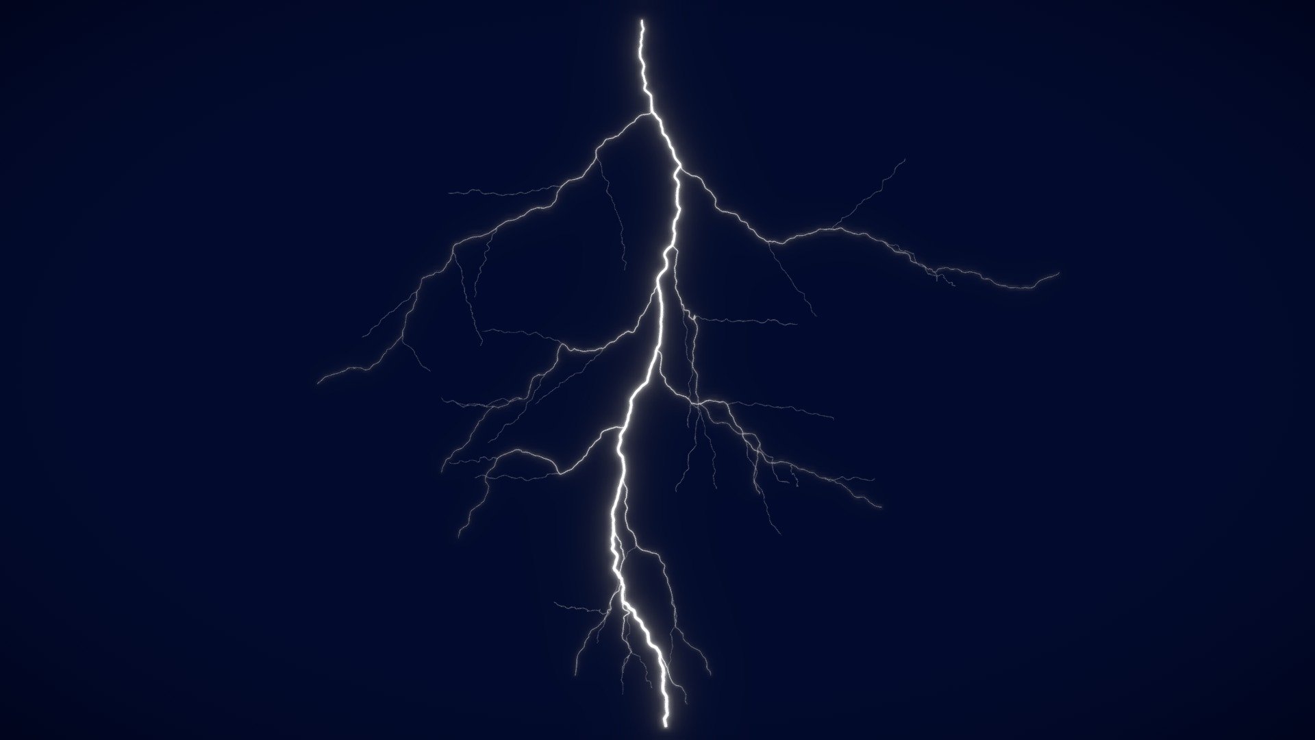 Realistic Cloud to Ground Lightning CG-02 - Buy Royalty Free 3D model ...