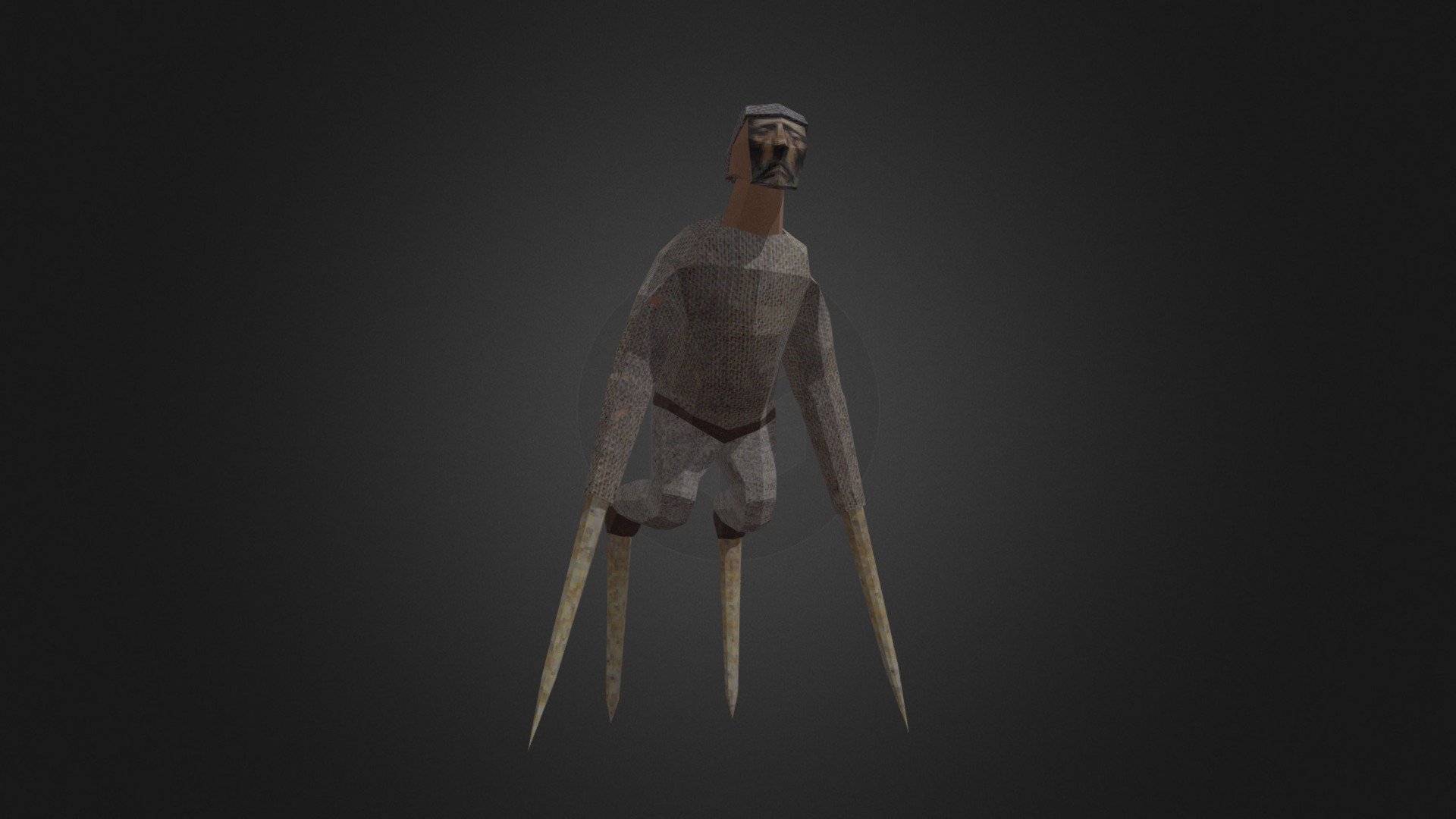 Low Poly PS1 Style Monster - 3D model by S0dya [afe630f] - Sketchfab