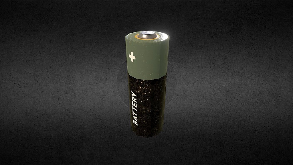 Battery - 3D model by Thomas Battistetti (@thomasbattistetti) [afe6bb8 ...