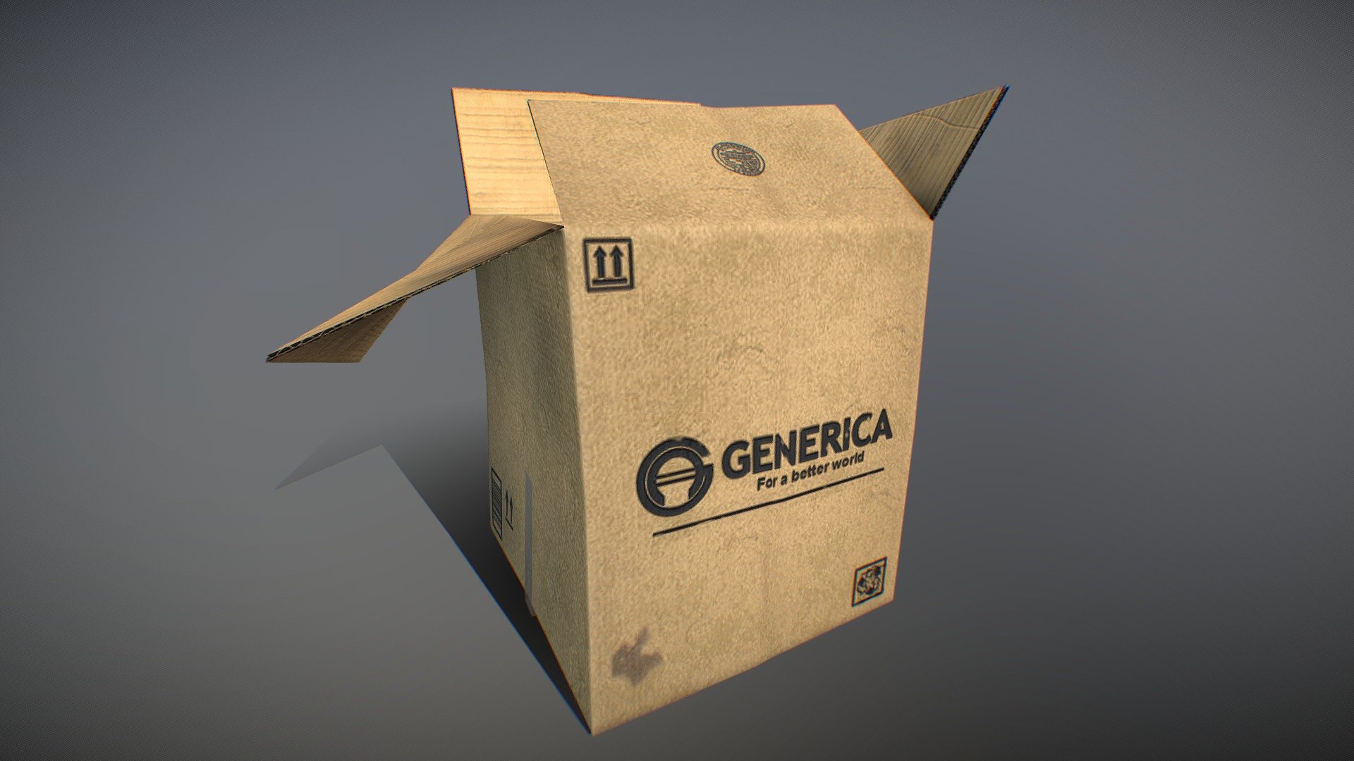 Thick cardboard box - Download Free 3D model by macriciox [afe7bb7 ...