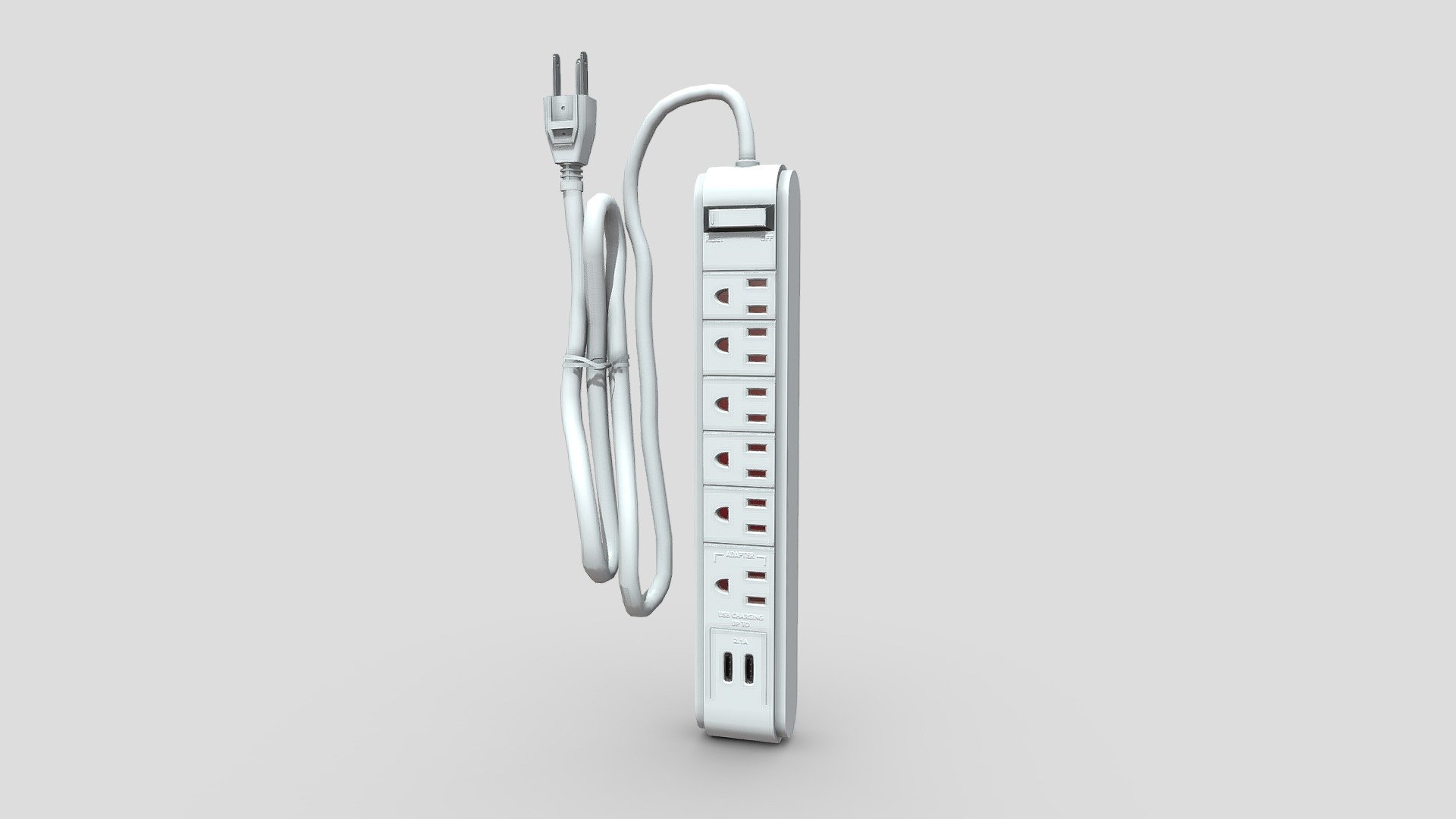 power strip - Buy Royalty Free 3D model by ChakkitPP [afe7e12 ...