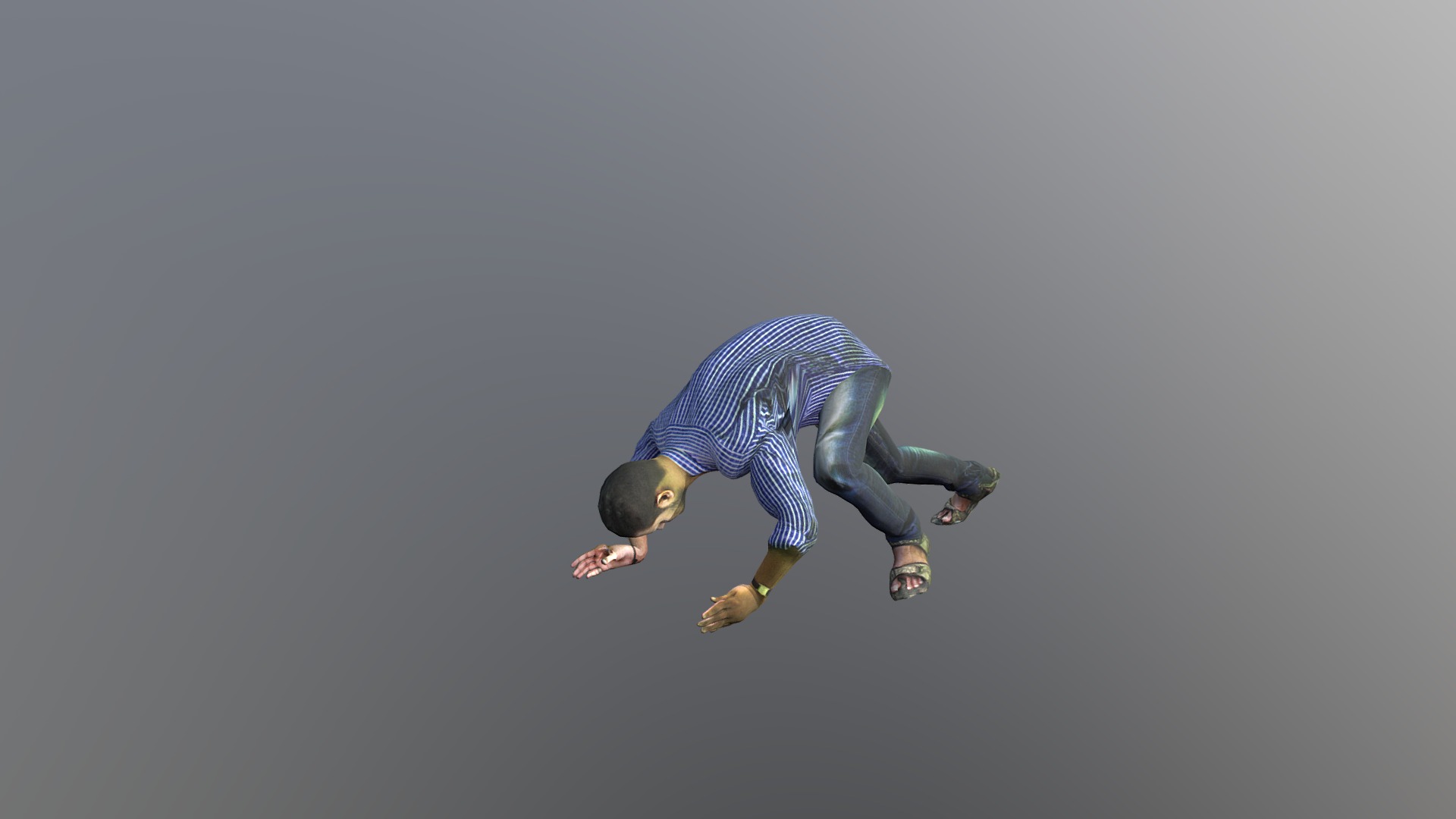 Anup 3D Animation - Start Plank - 3D model by Perspectiv (@nagaraj.bhat ...