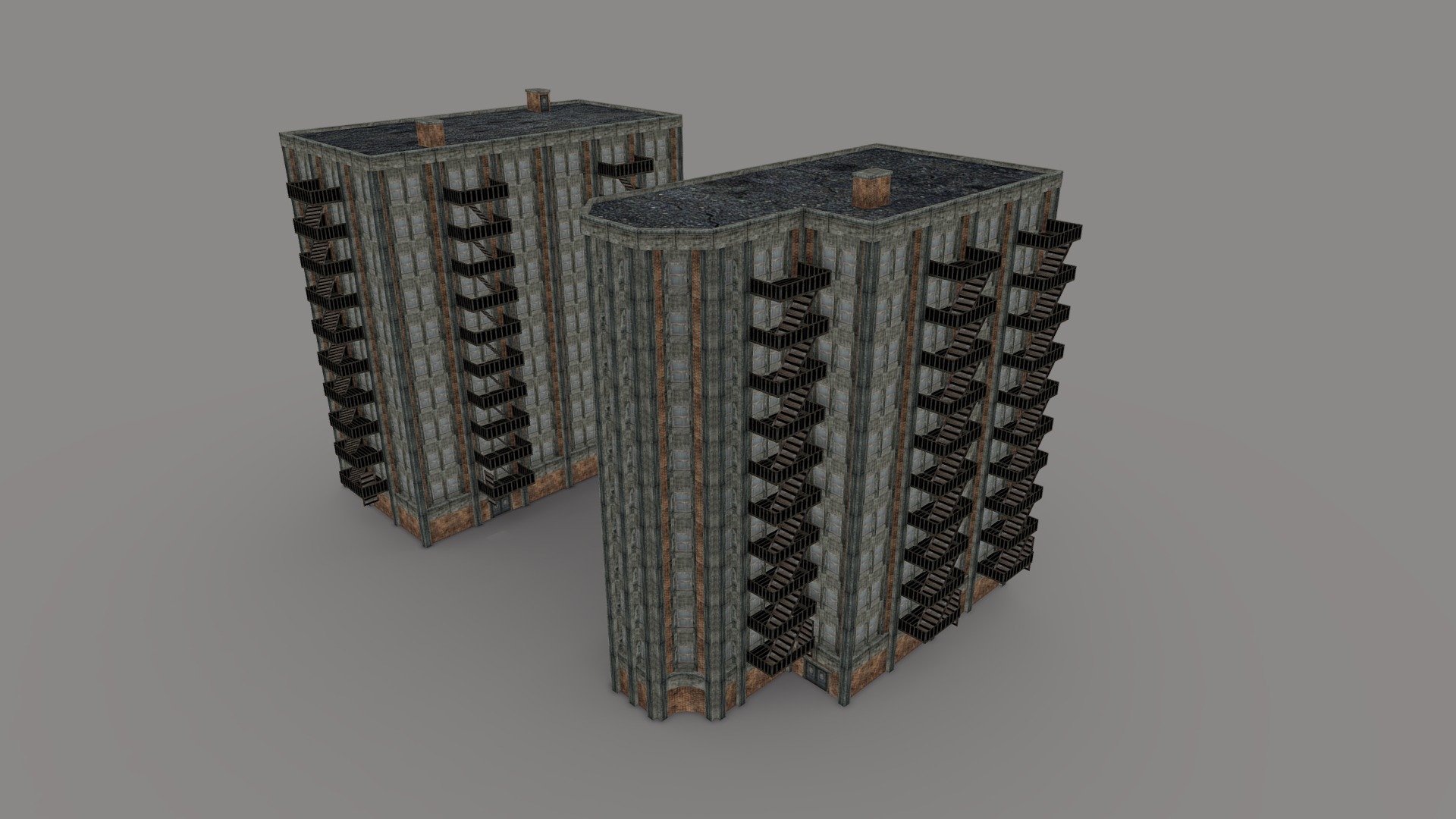 FO3/FNV - Brick buildings - Download Free 3D model by fox_emperor ...