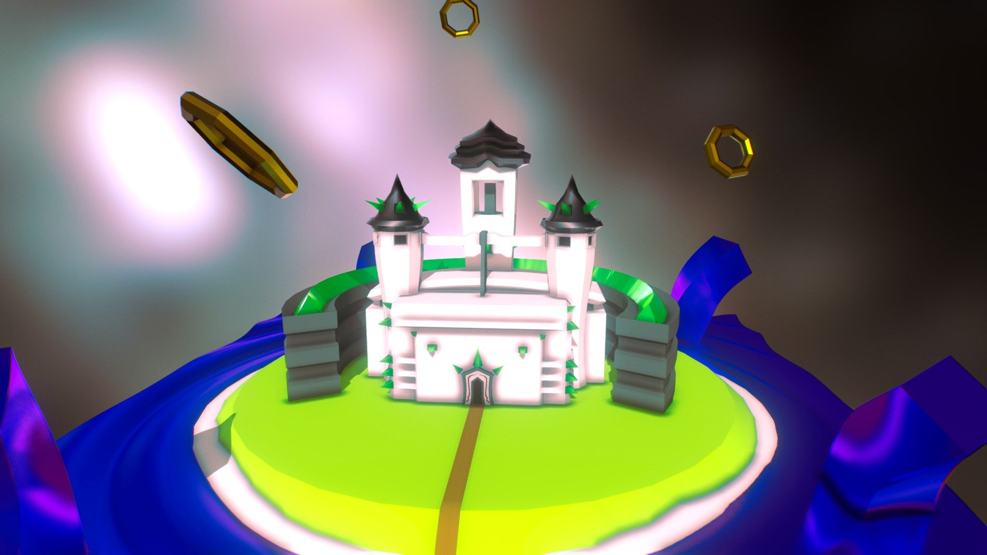 Space Castle - 3D model by newtonw [afea15e] - Sketchfab