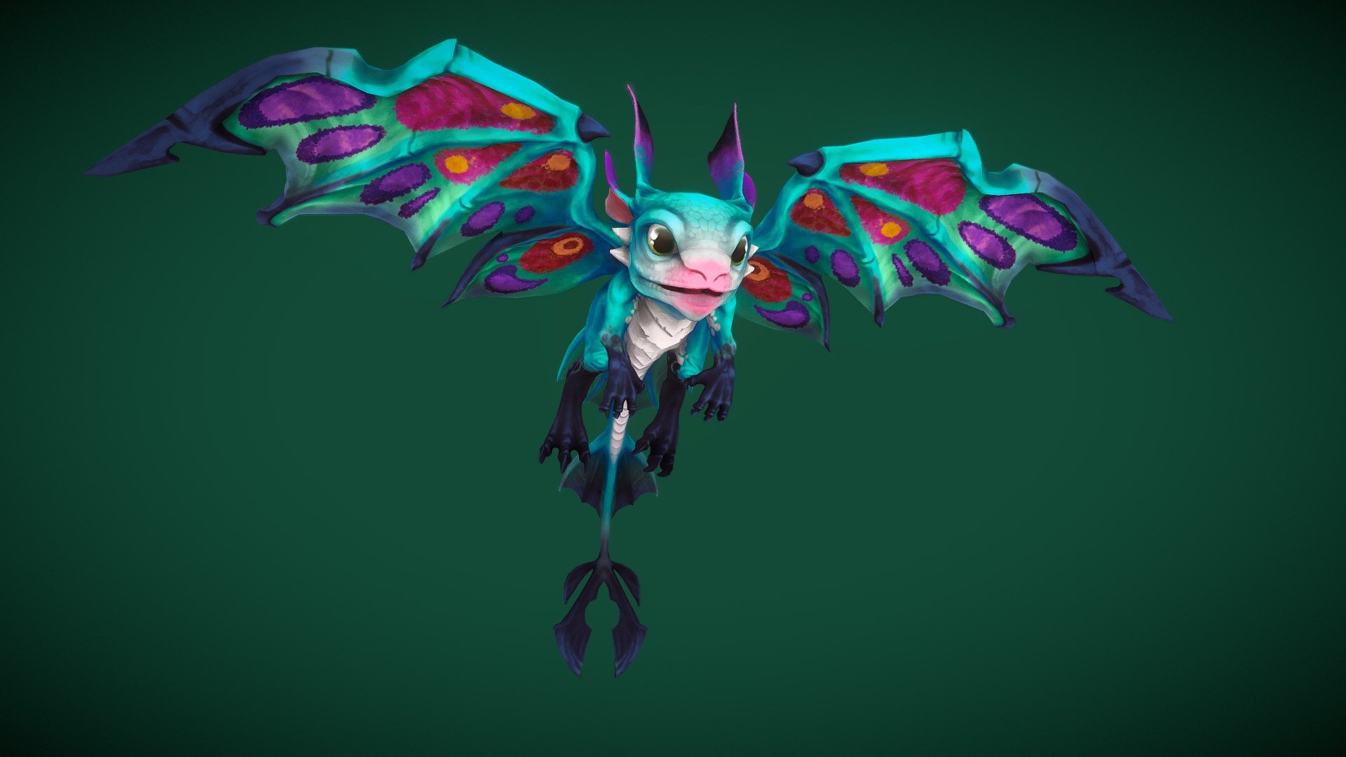 Stylized Forest Drake - 3D model by N-hance Studio (@Malice6731 ...