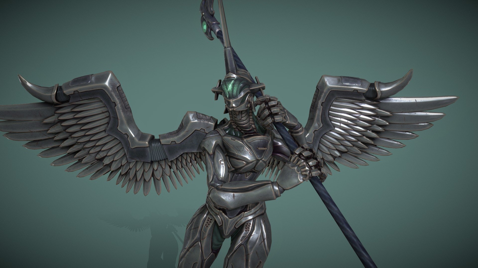 Angel of the Machines - 3D model by Samuel Wood (@SamuelWood442 ...