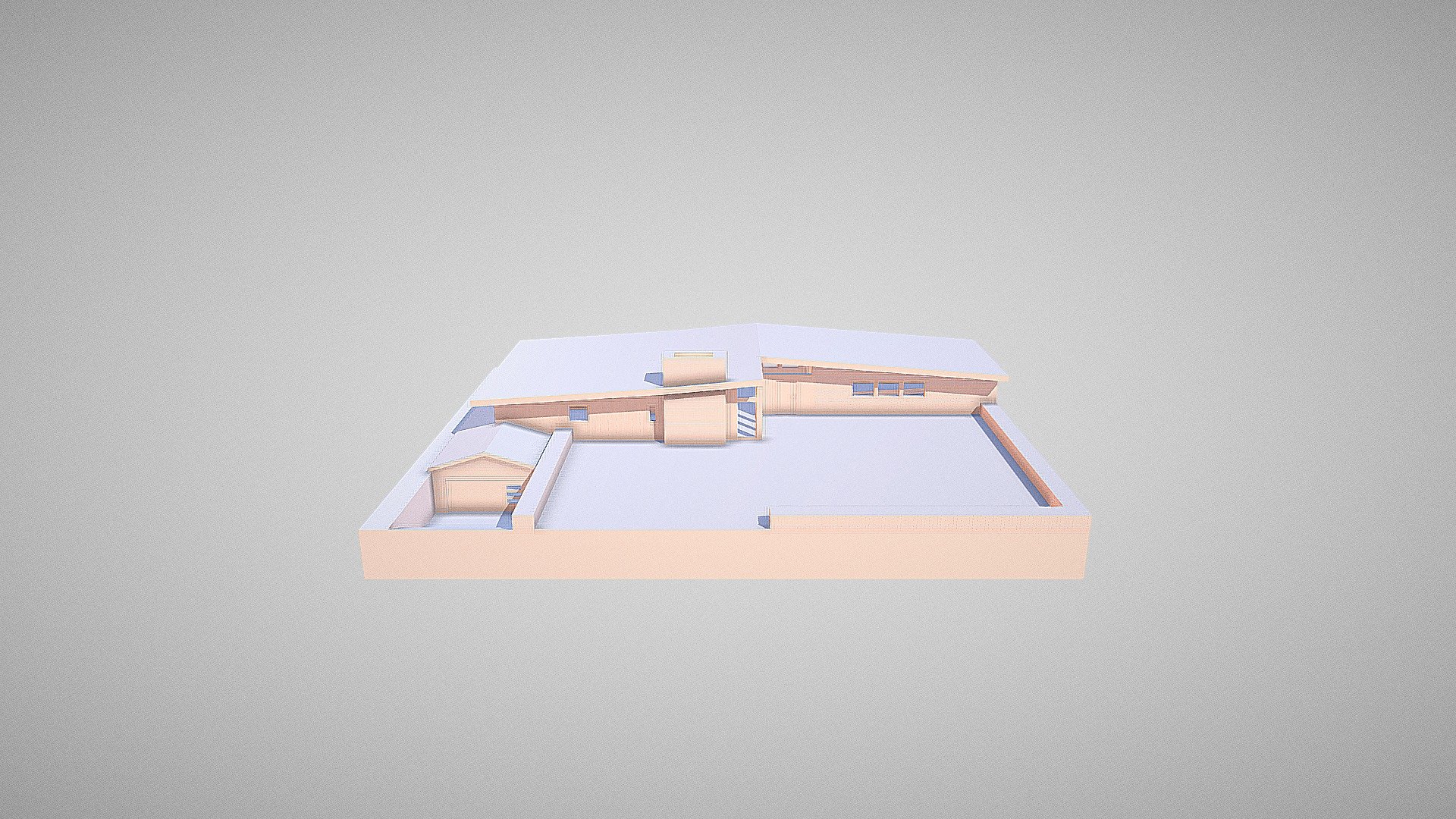 retro 50 house - 3D model by raph1000 [aff15ed] - Sketchfab