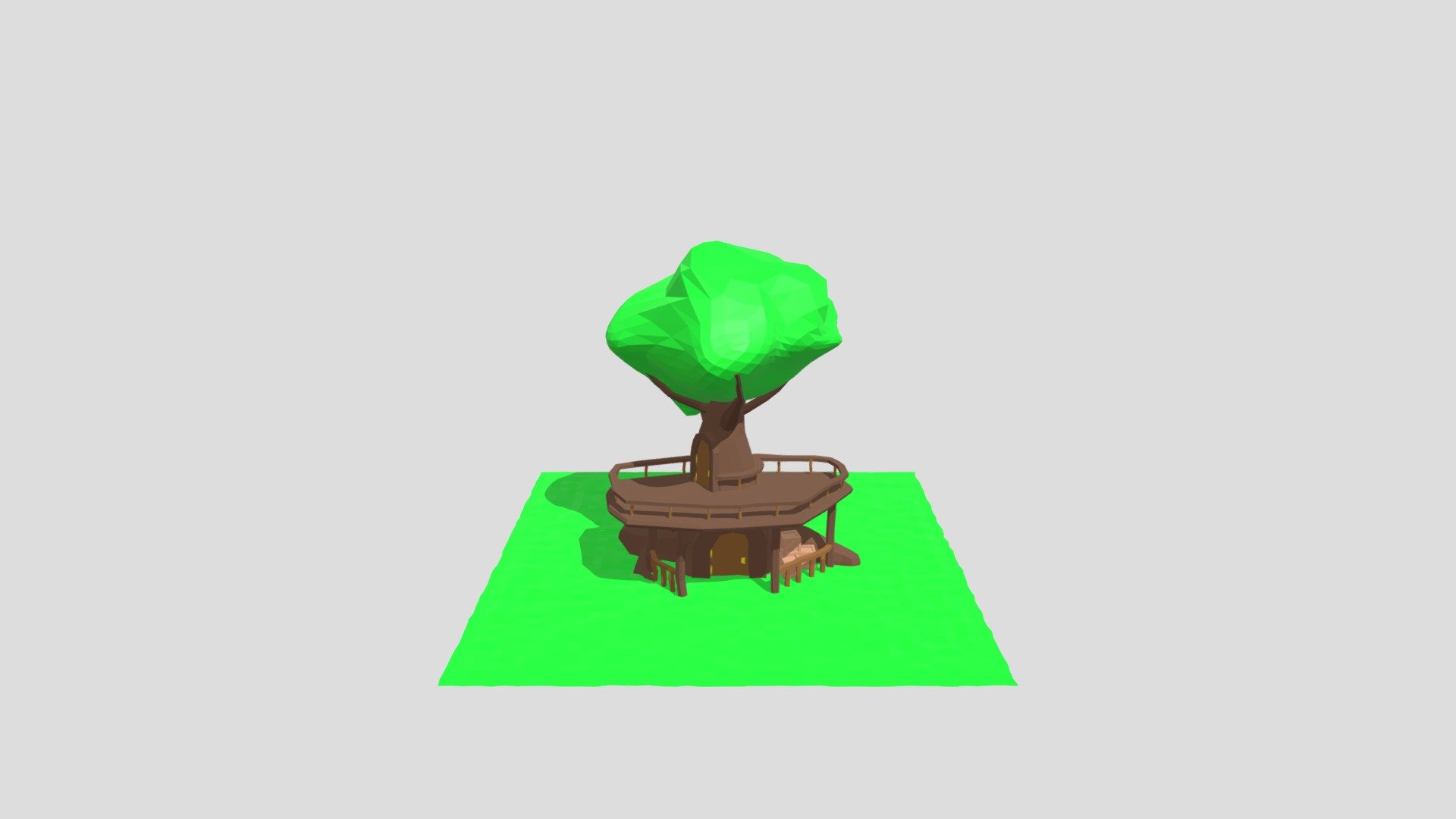 Treehouse - Download Free 3D model by RitiWox [aff166c] - Sketchfab