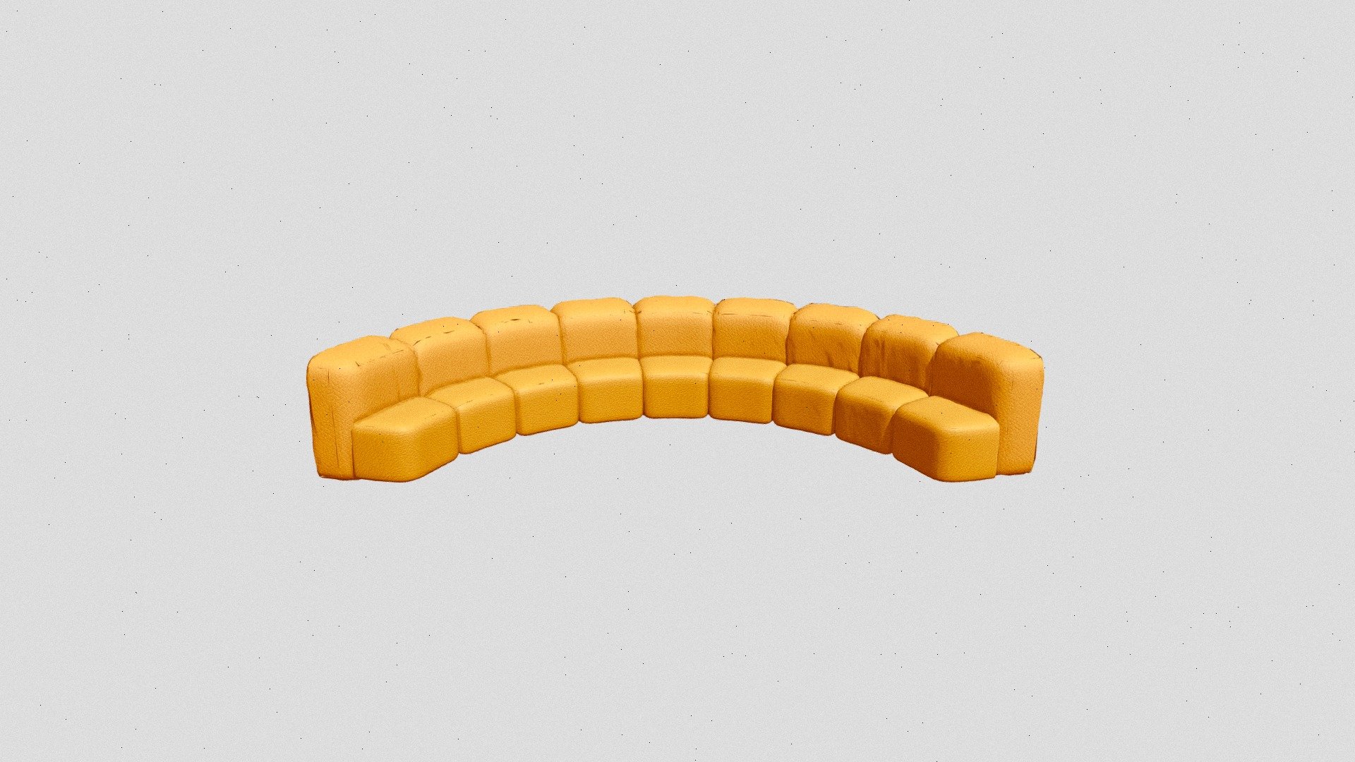 Modern Curved Sofa - 3D model by Labiba_Rahman [aff29be] - Sketchfab