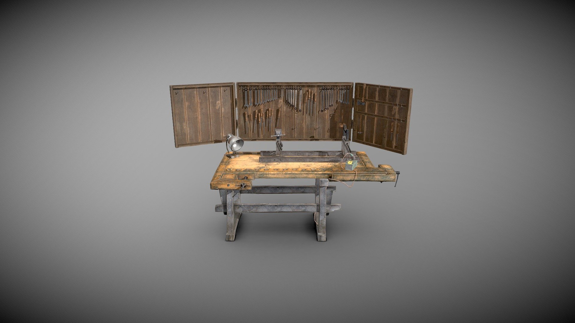 Realistic Workbench and Tools - 3D model by christhejam [aff2ff5 ...
