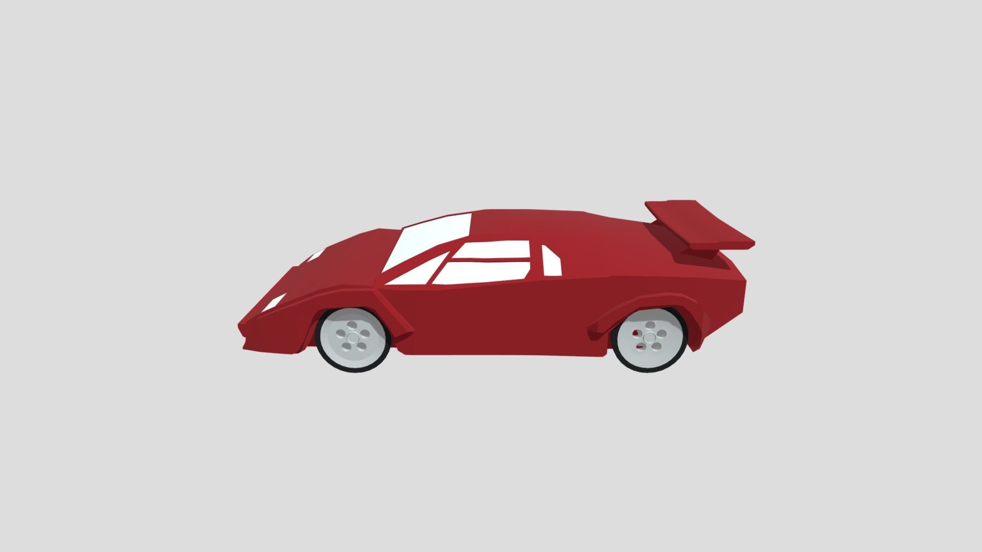 Low Poly Lamborghini Countach - Download Free 3D model by Reece Webb ...