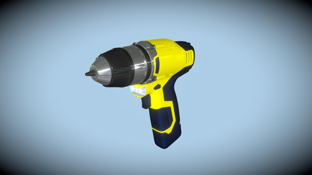 Power Drill - 3D model by edpizani [aff50a6] - Sketchfab