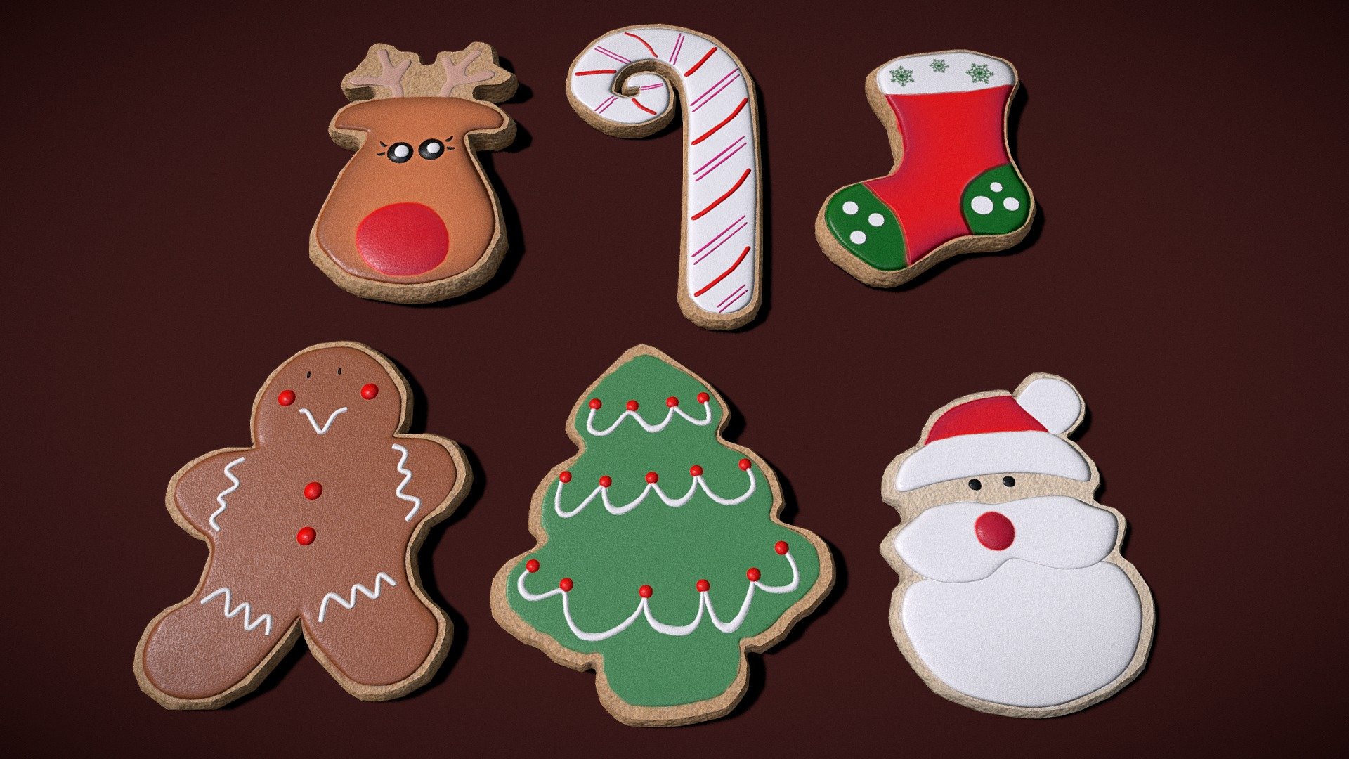 Christmas_Cookies - Buy Royalty Free 3D model by GetDeadEntertainment ...