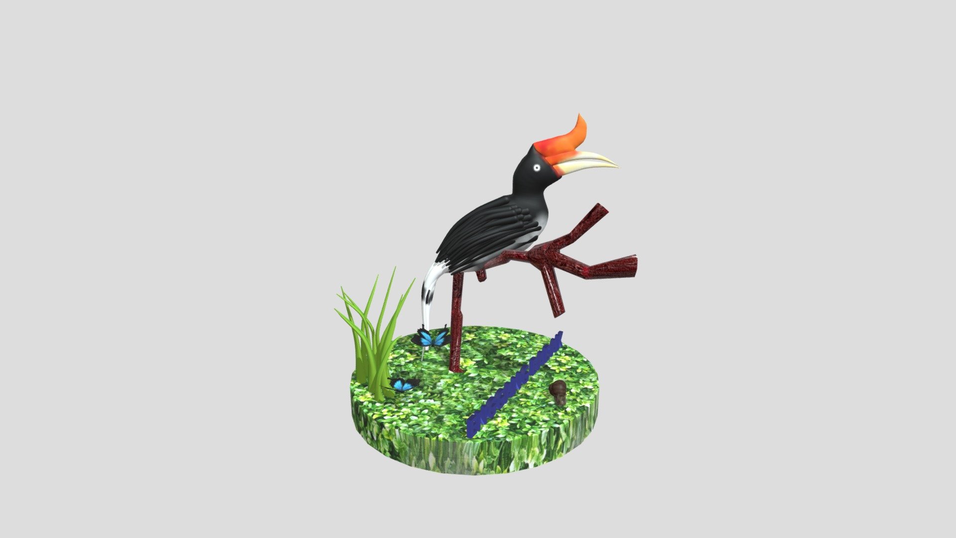 Enggang Badak - Download Free 3D model by hafizhshahab [aff86f2 ...