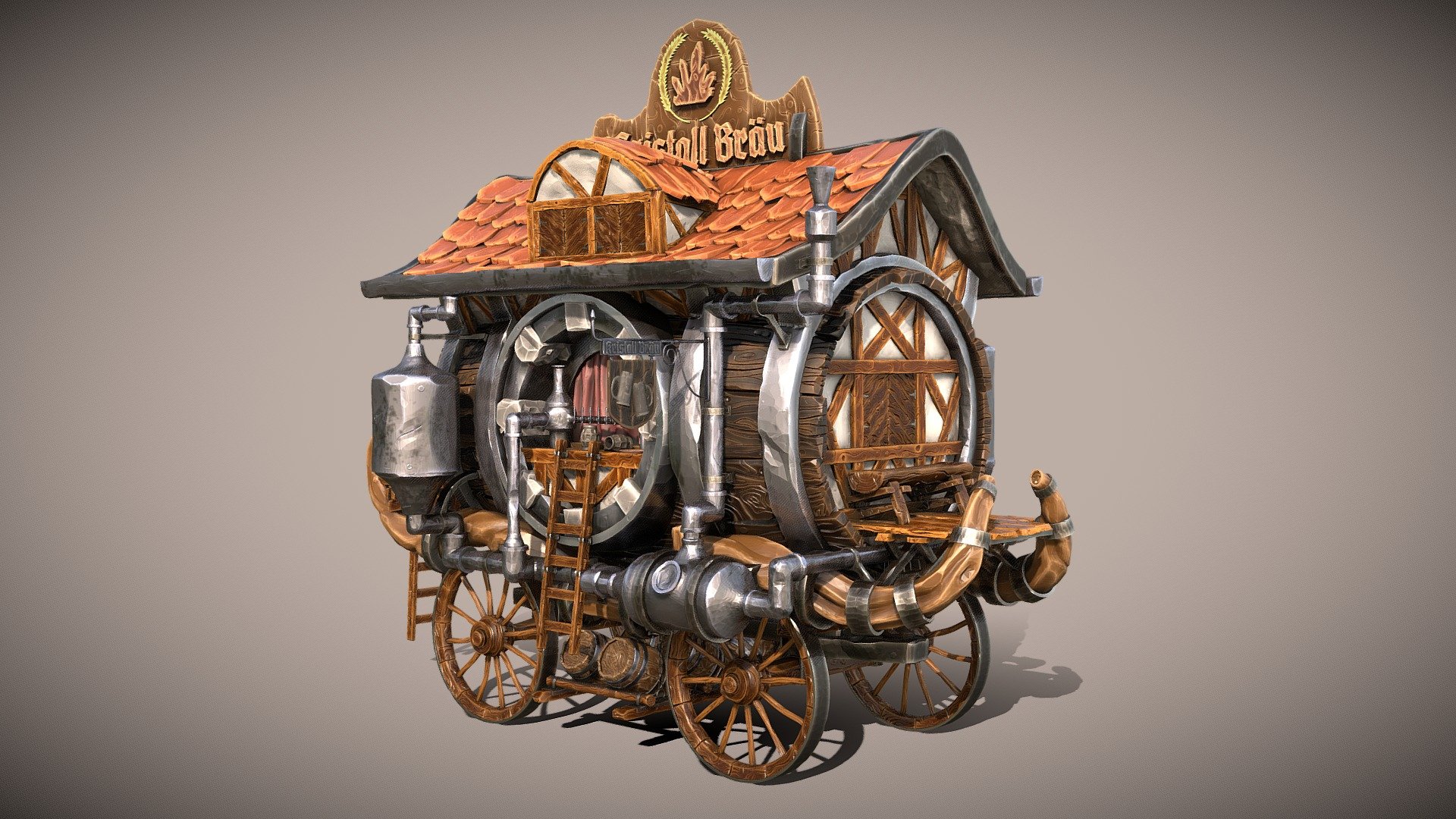 The Traveling Wagon || Brewers Home - 3D model by F. Krischel ...