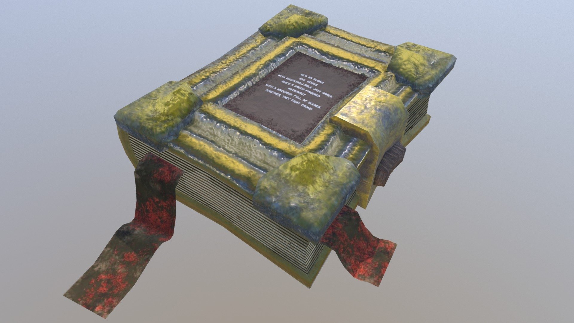 Old Book (done) - 3D model by Jeffrey (@Jeffhbeaulieu) [affabd6 ...