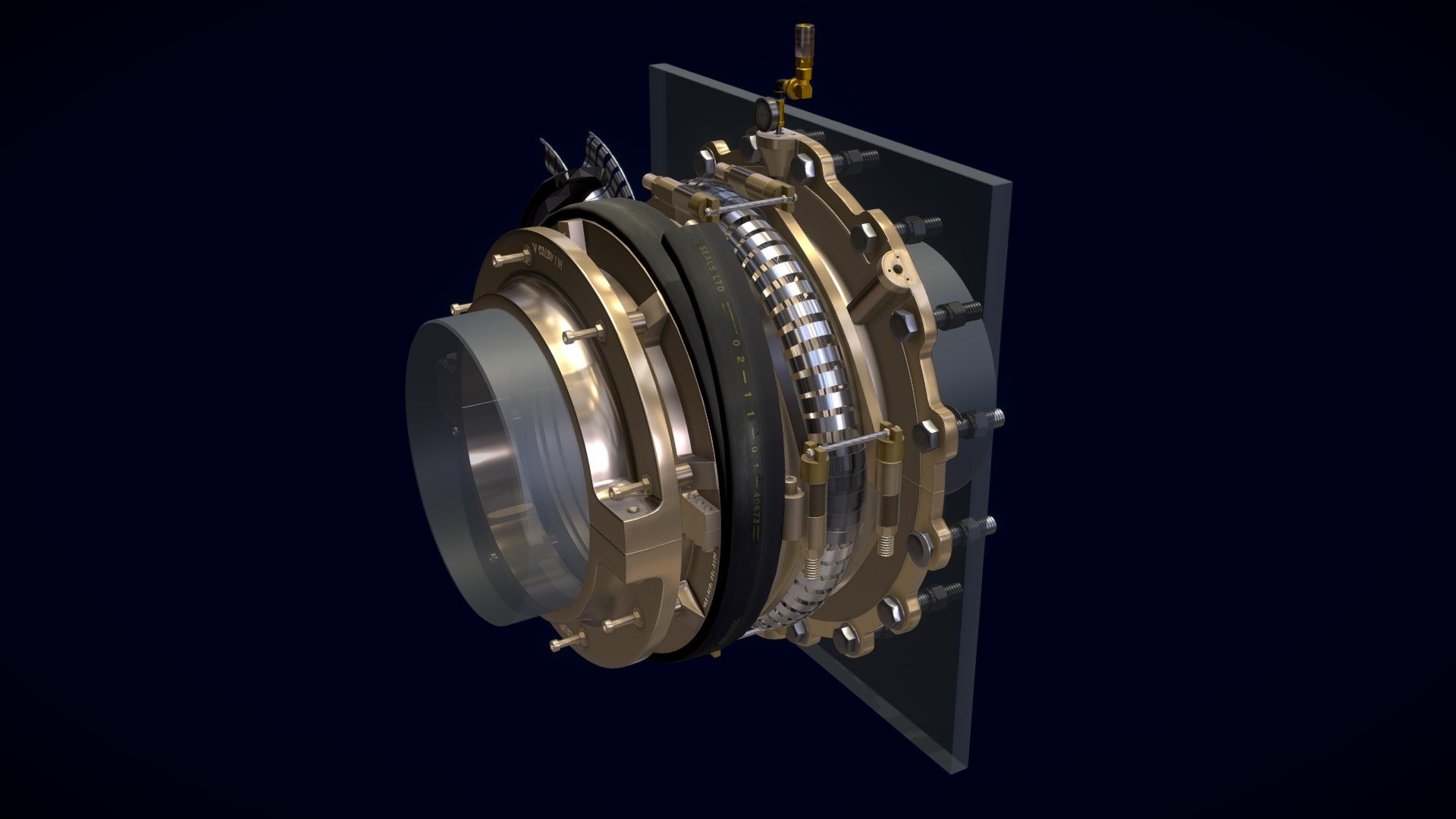 Stern Tube Seal - 3D model by Matt Bell (@sombrerogrande) [affb5a0 ...