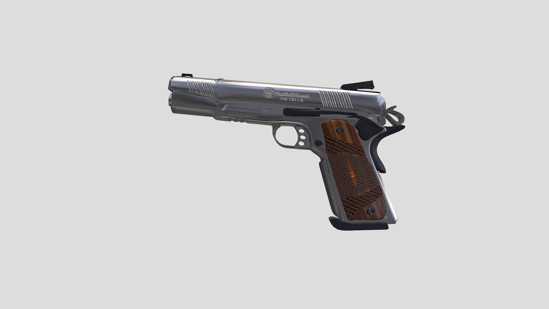 Smith and Wesson 1911 Gun - 3D model by evaanimate [affc837] - Sketchfab