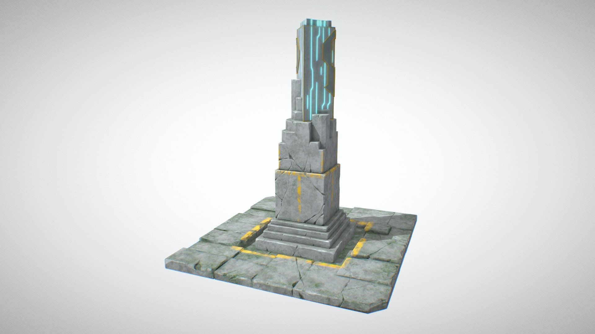 Stone Column - 3D model by Vasilii_L [affed68] - Sketchfab