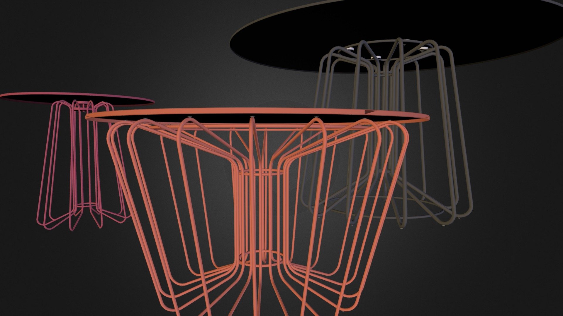 Wires tables - 3D model by massimo [ay4Cgq1] - Sketchfab