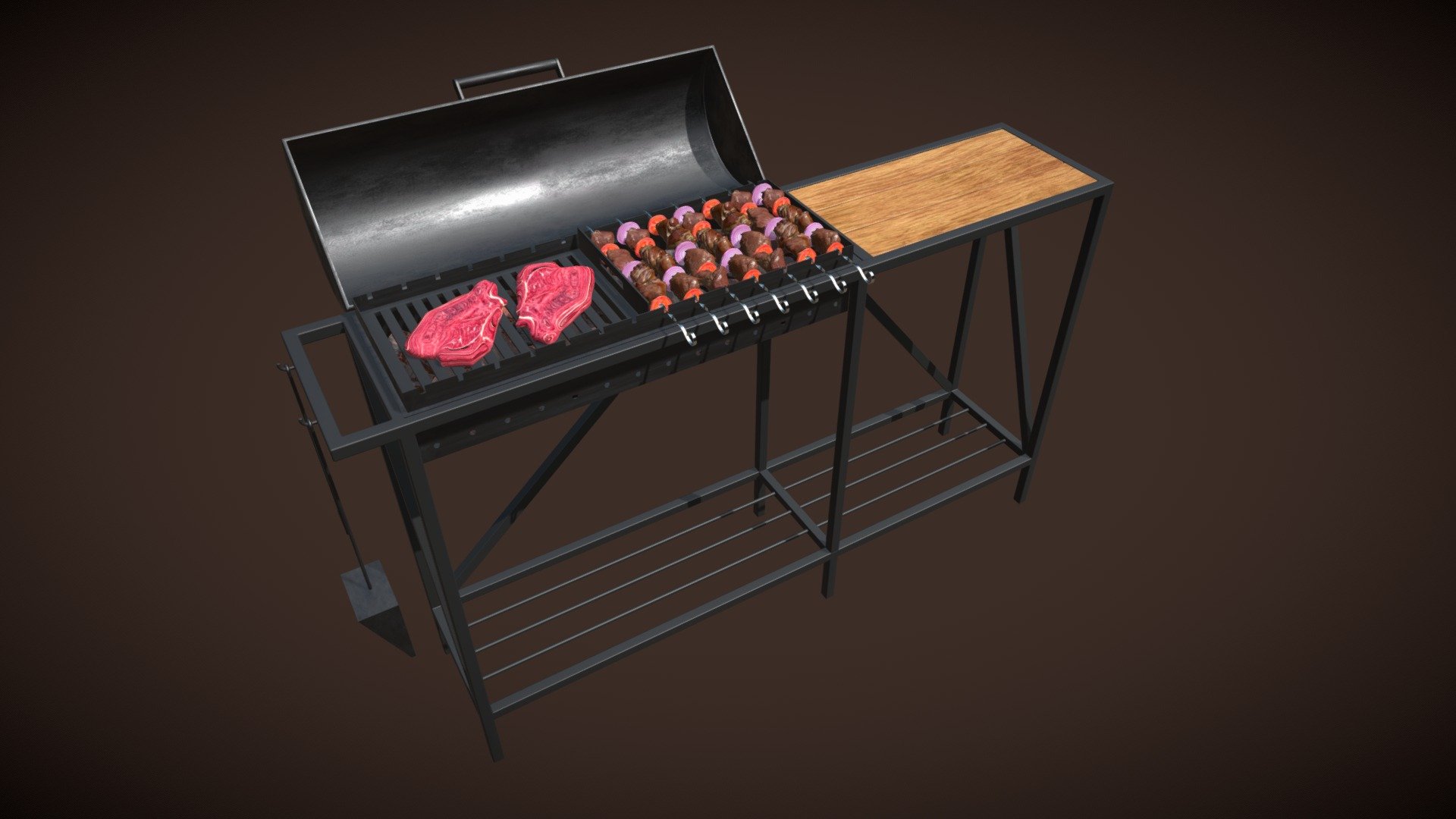 BBQ Grill - 3D model by cyndyk_ids [b0013e9] - Sketchfab