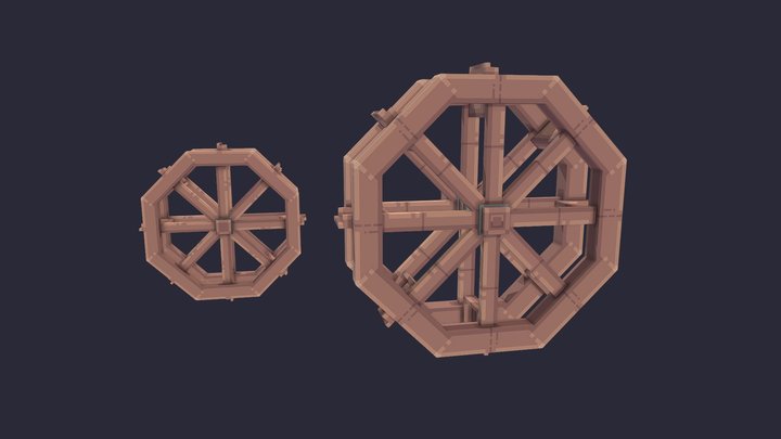 Waterwheel 3D models - Sketchfab