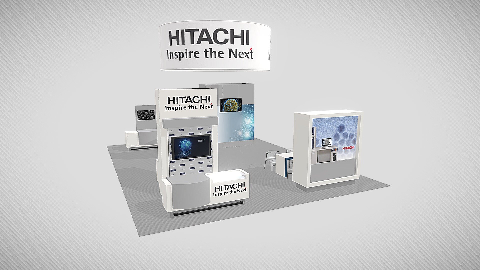 Hitatchi 30x40 - 3D model by HatchExhibits [b004353] - Sketchfab