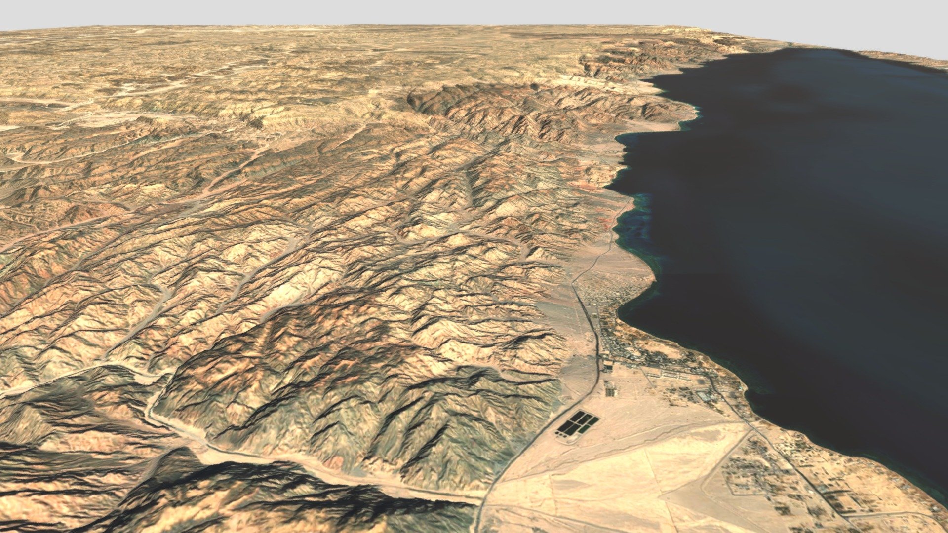 NEOM and the Red Sea Saudi Arabia - n29 e034 - Buy Royalty Free 3D ...