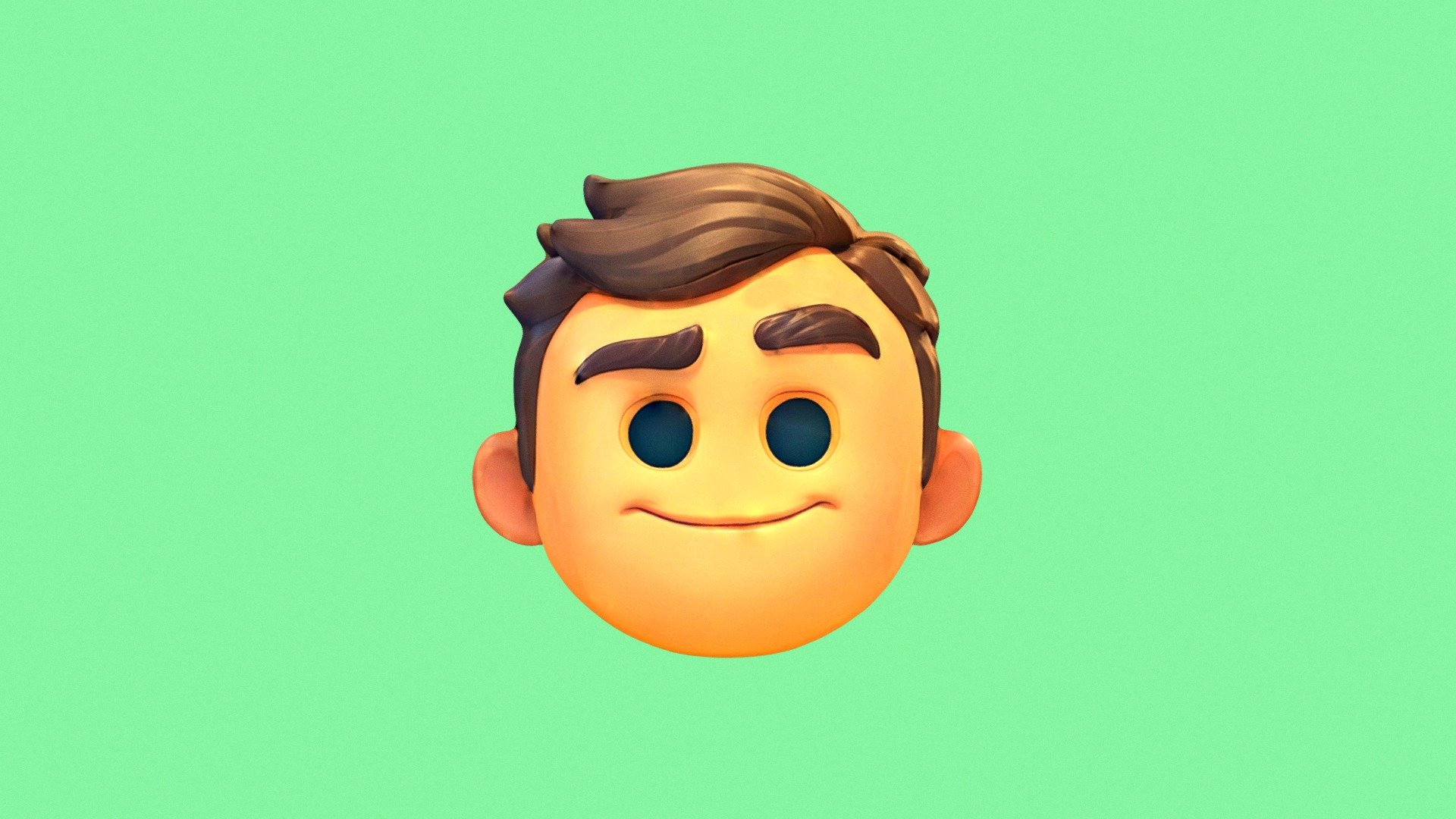 Smiling face - Download Free 3D model by CzernO (@czernobog) [b007148 ...
