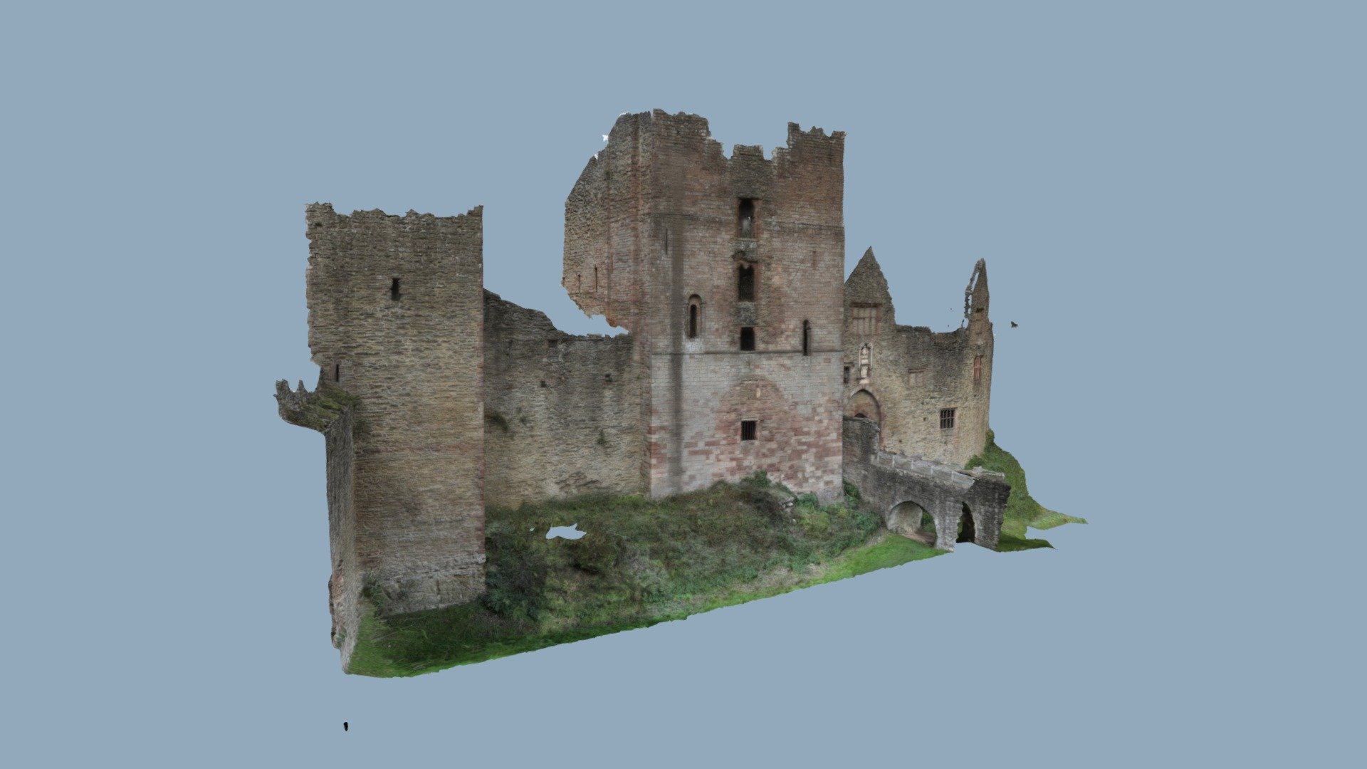 Ludlow Castle Front - 3D model by jonc68 [b007d06] - Sketchfab