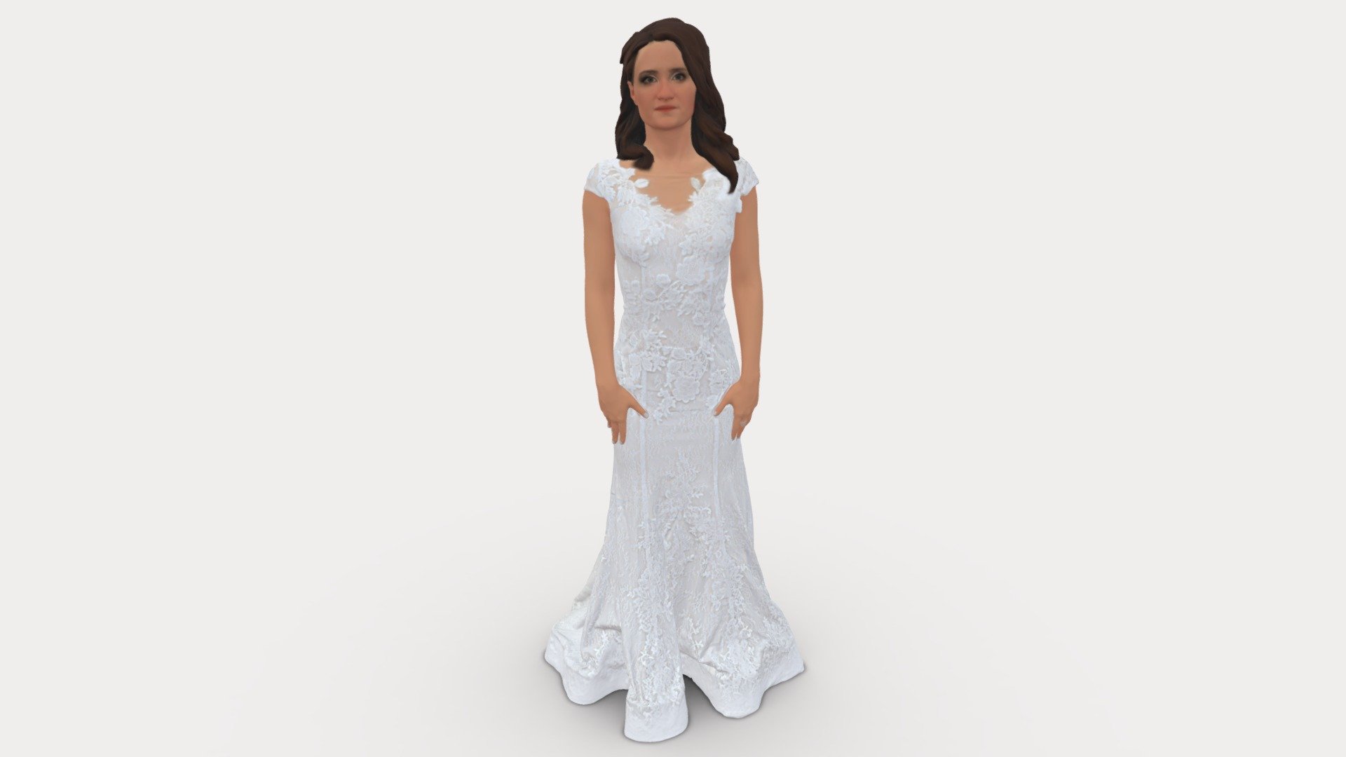Bride in dress 0414 - Buy Royalty Free 3D model by 3DFarm [b00a6e9 ...