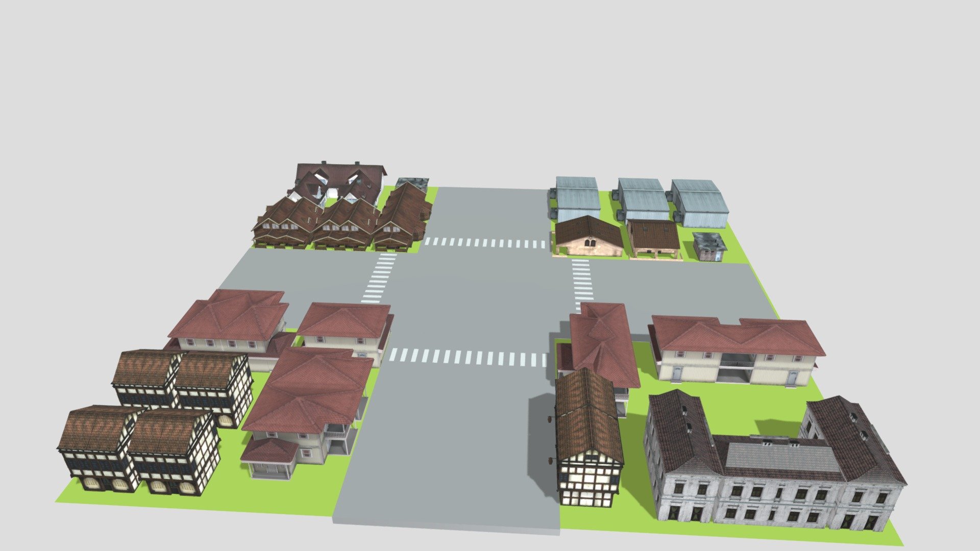 Street Environment V01 - 3D model by angelina1106 [b00b387] - Sketchfab