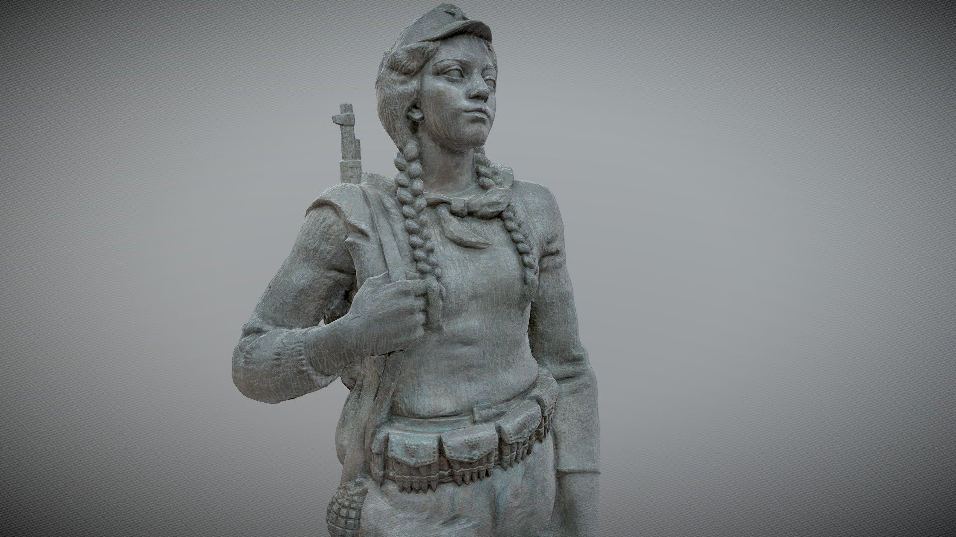 Communist Partisan girl w/ LOD -Albania Heritage - Buy Royalty Free 3D ...