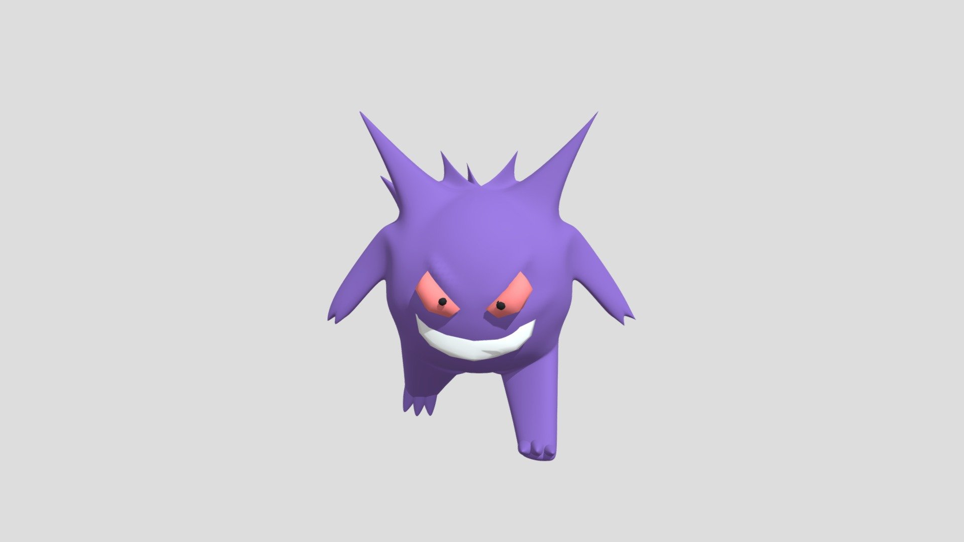 Gengar Pokemon - Download Free 3D model by EmanuelP [b00bf3e] - Sketchfab