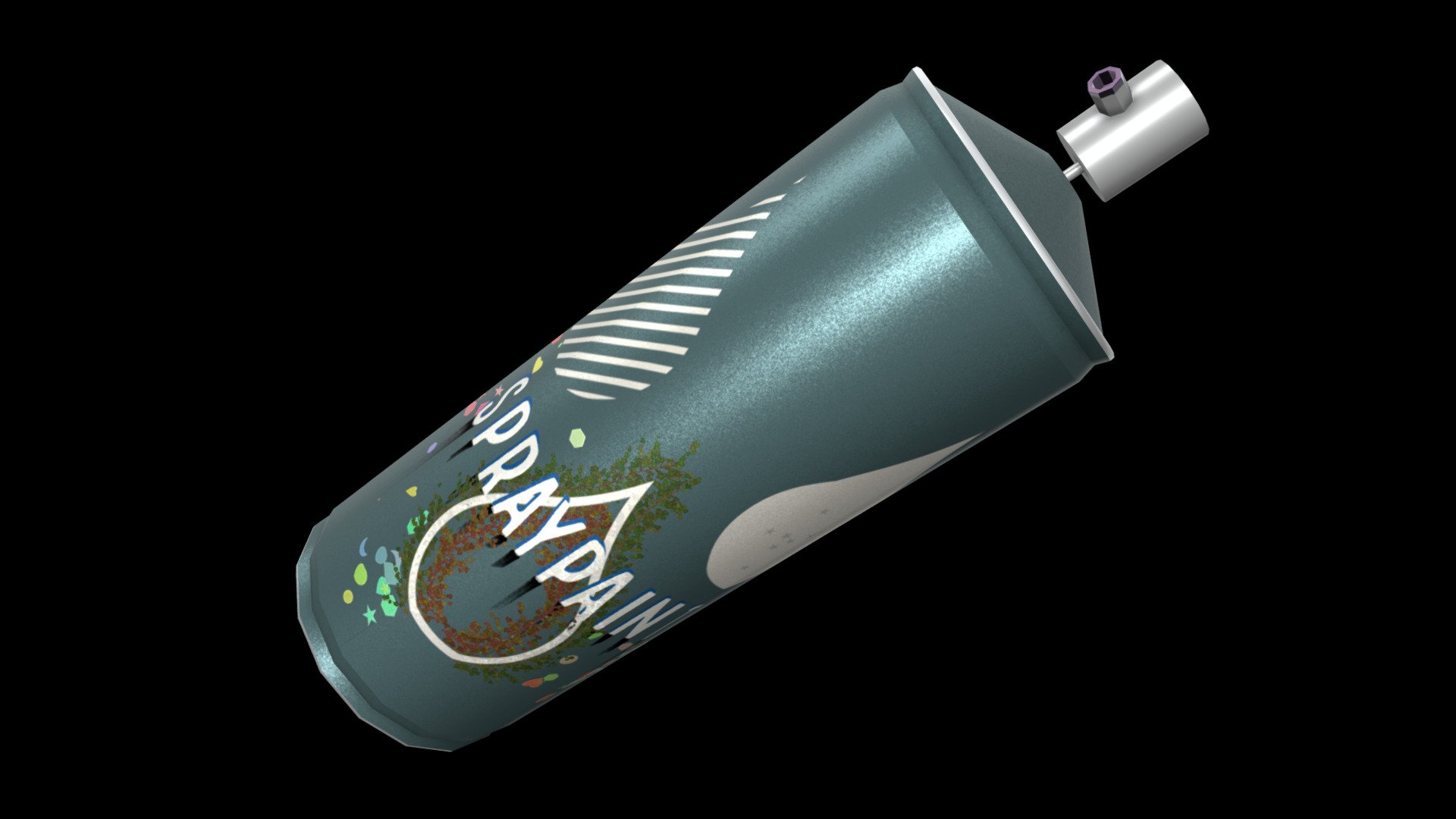 Spray Can - 3D model by Ms Malvolio (@ms_malvolio) [b00e763] - Sketchfab