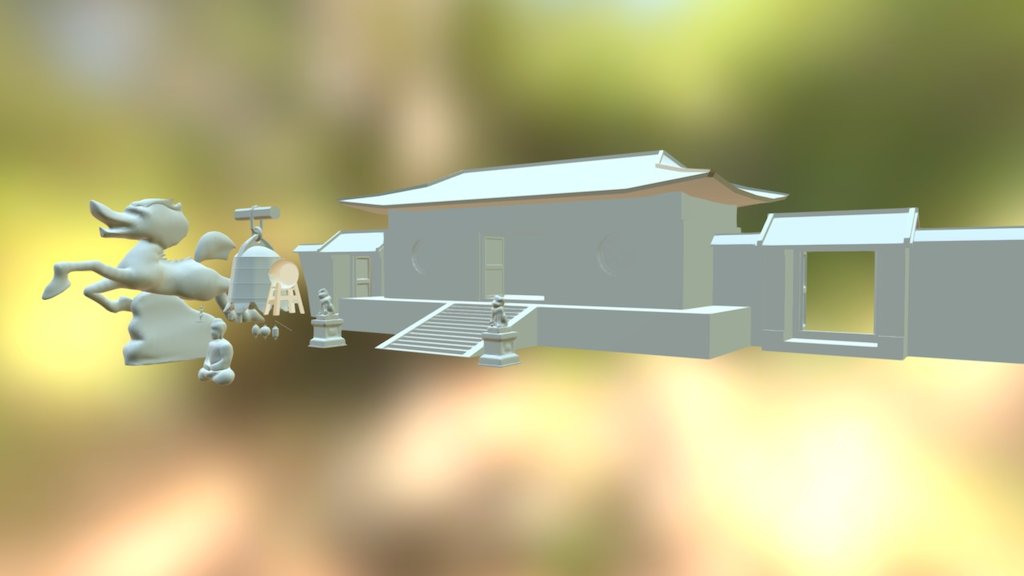 Shaolin Temple Asset Cui L - 3D model by PBLeLe (@polarbearlele ...