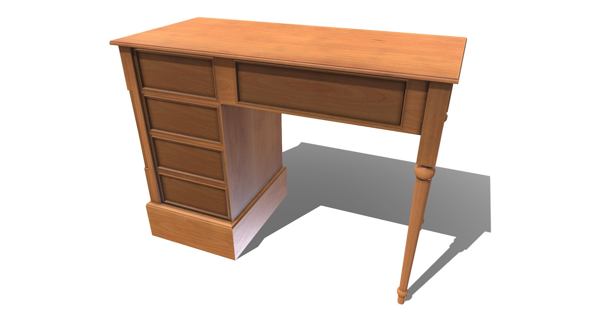 Small Wooden Desk - Buy Royalty Free 3D model by Studio Lab (@studiolab ...