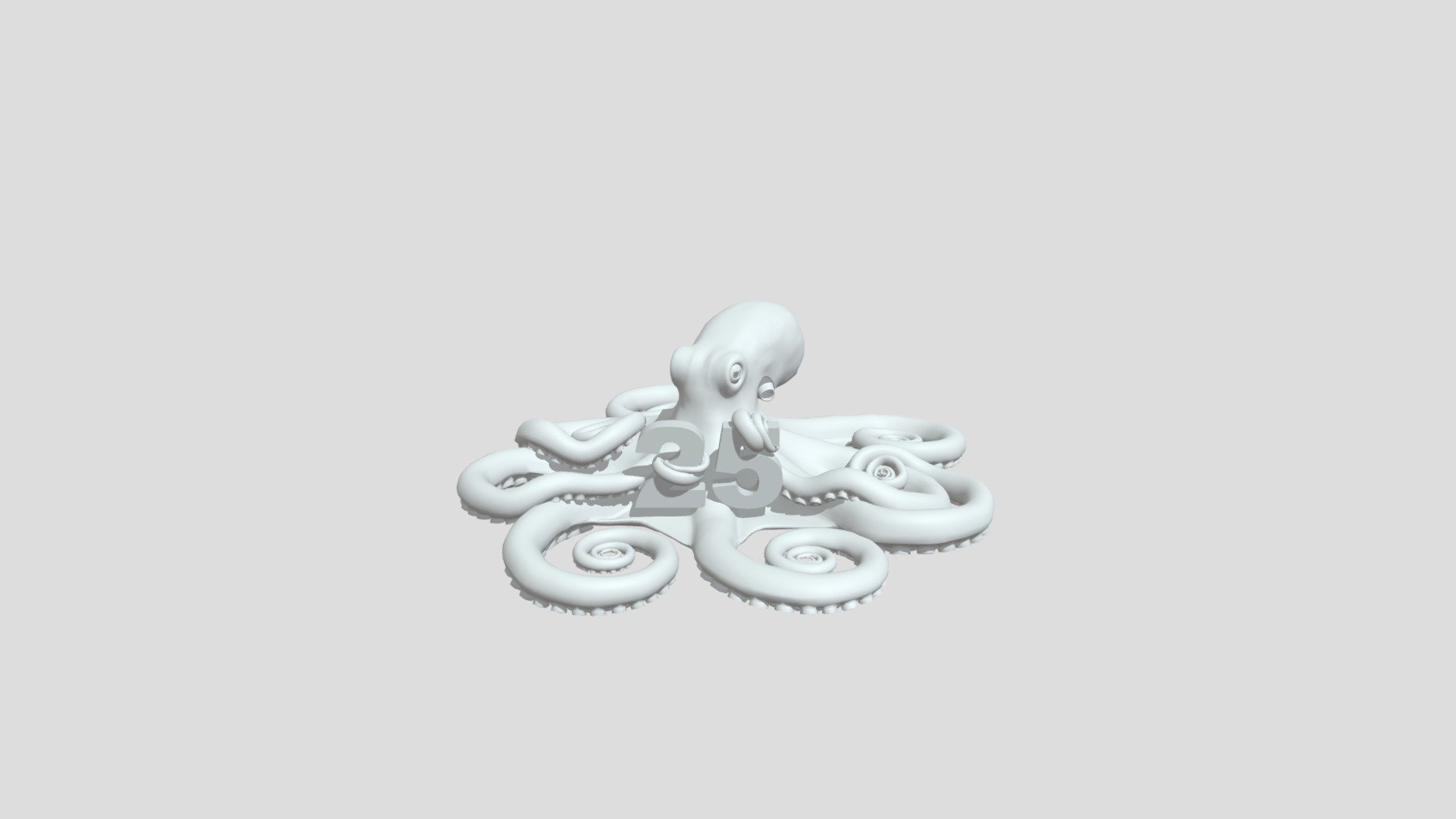 25th Anniversary Octopus - 3D model by ChrisPatstone [b00fabd] - Sketchfab