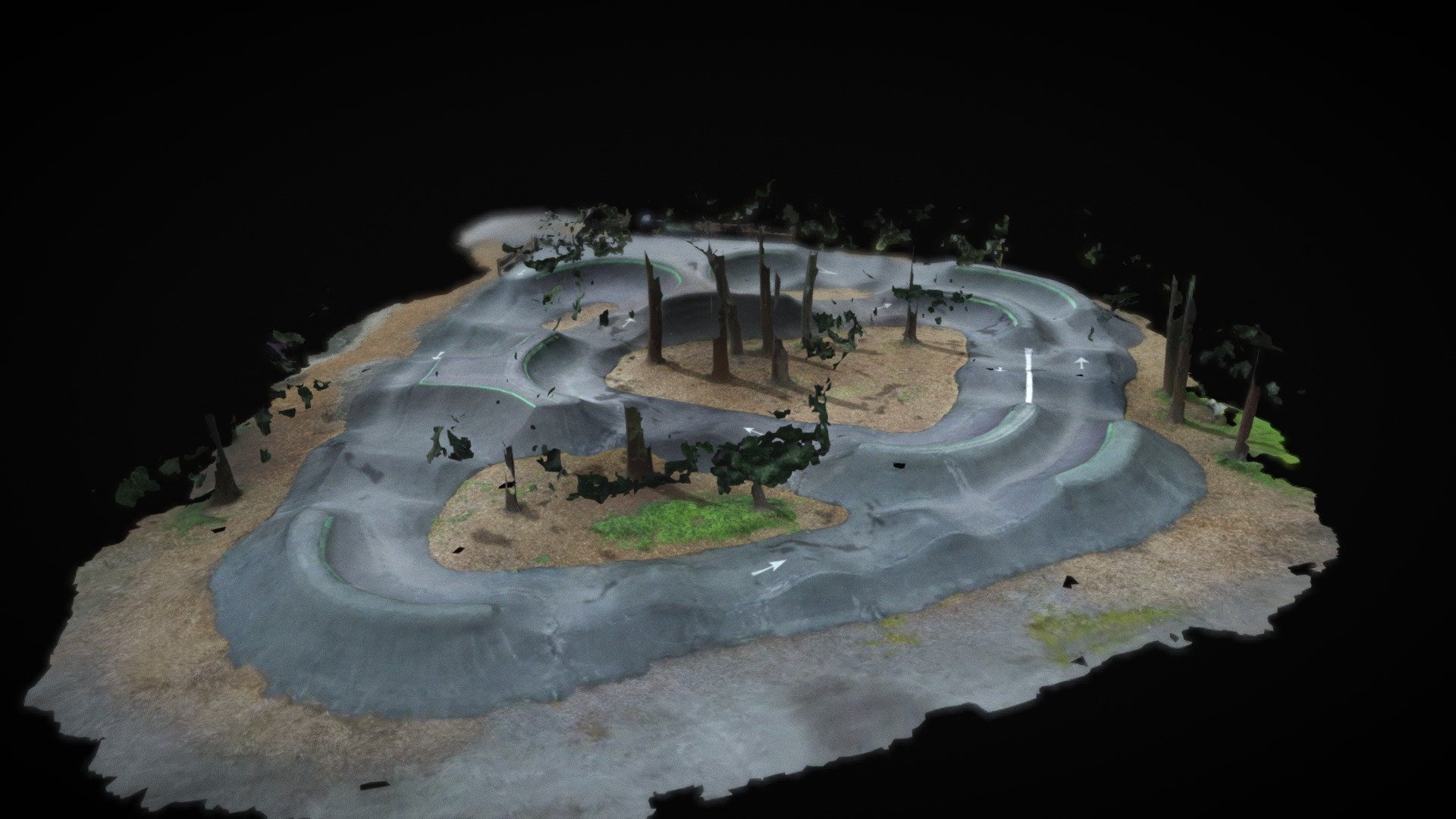 MP - Flood Park Pump Track Skatepark - Download Free 3D model by scott ...