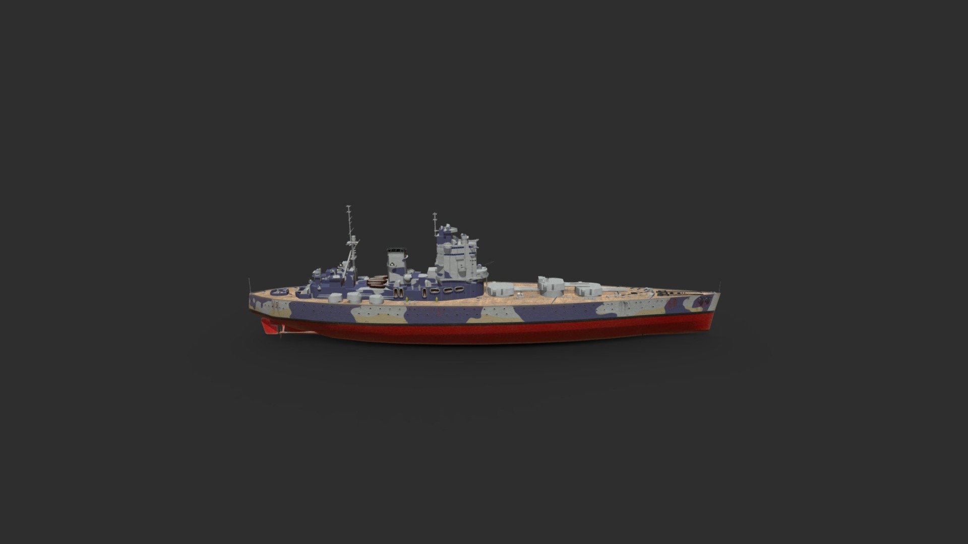 HMS Nelson 1943 - 3D model by Dogukan_K (@amiralbatti05) [b012c7a ...