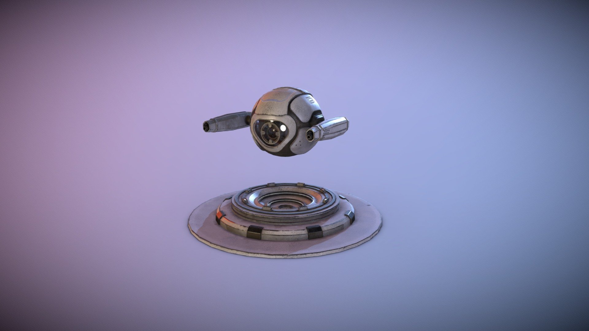 Sci-fi Attack drone - 3D model by mass-games [b018326] - Sketchfab