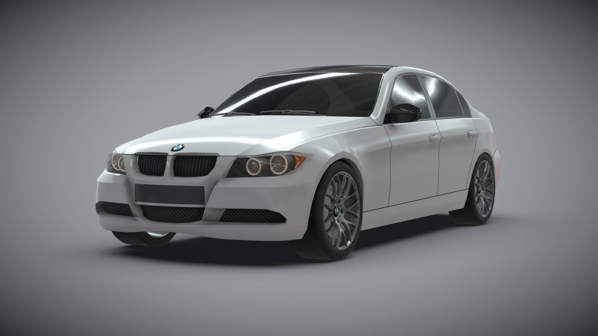 E90 Sedan Low poly - Buy Royalty Free 3D model by SimeonJekov [b01a0df ...