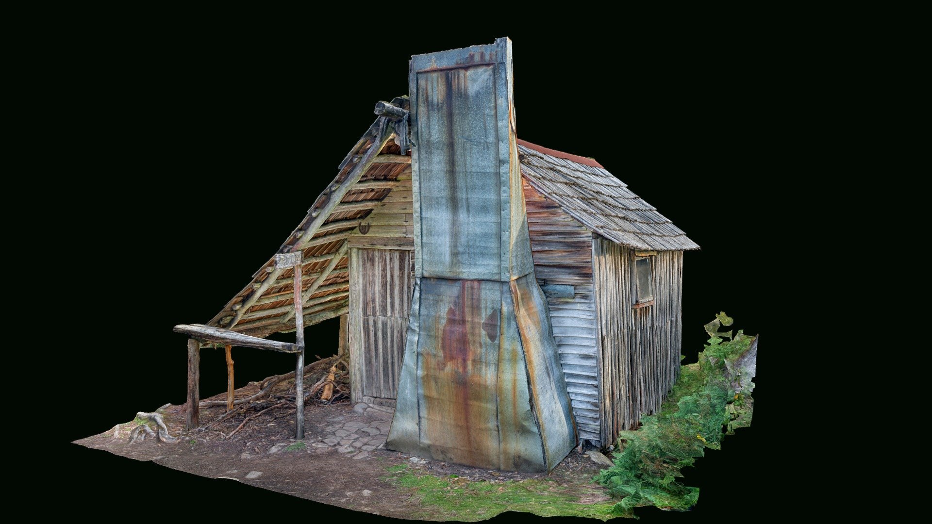 Junction Lake Hut with interior - 3D model by PeterPWS [b01ab75 ...