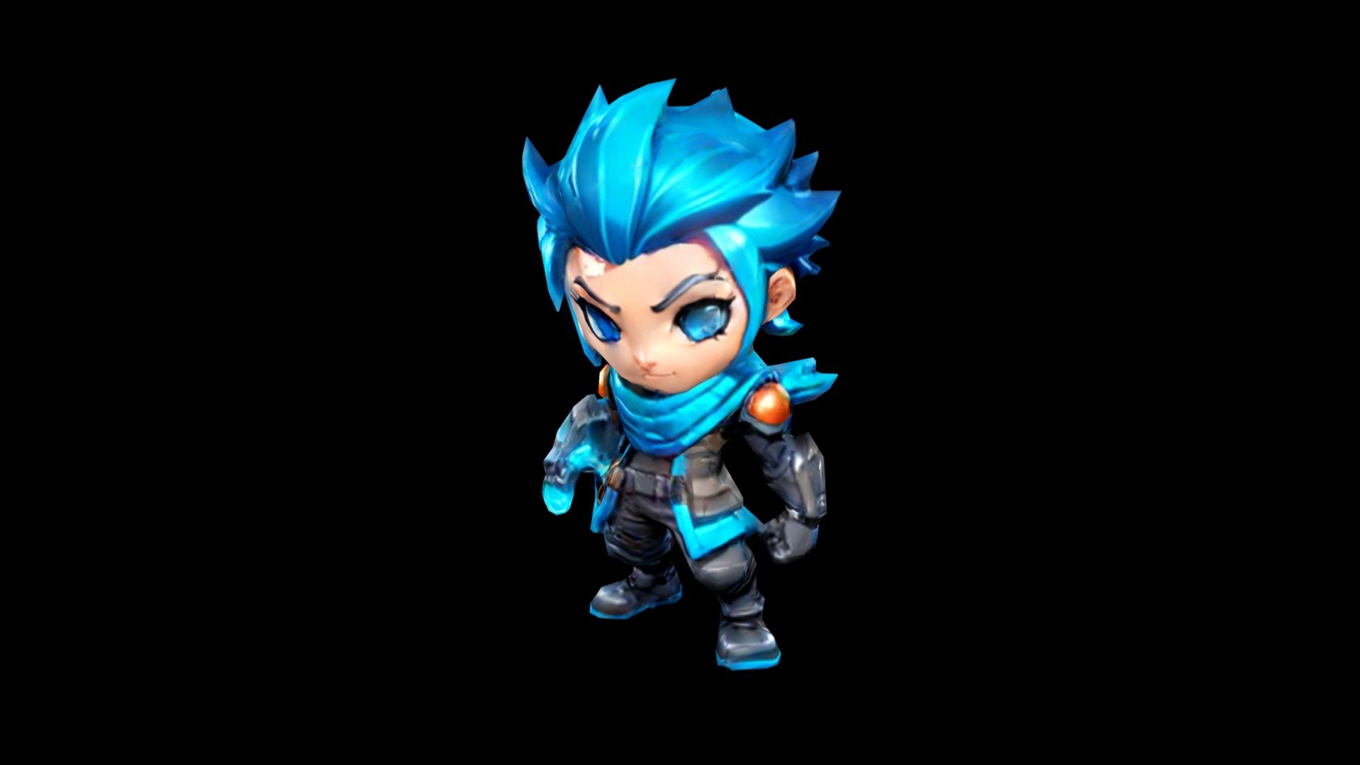 Blue Dynamo The Animated Electric Toy Hero Blue - Download Free 3D ...