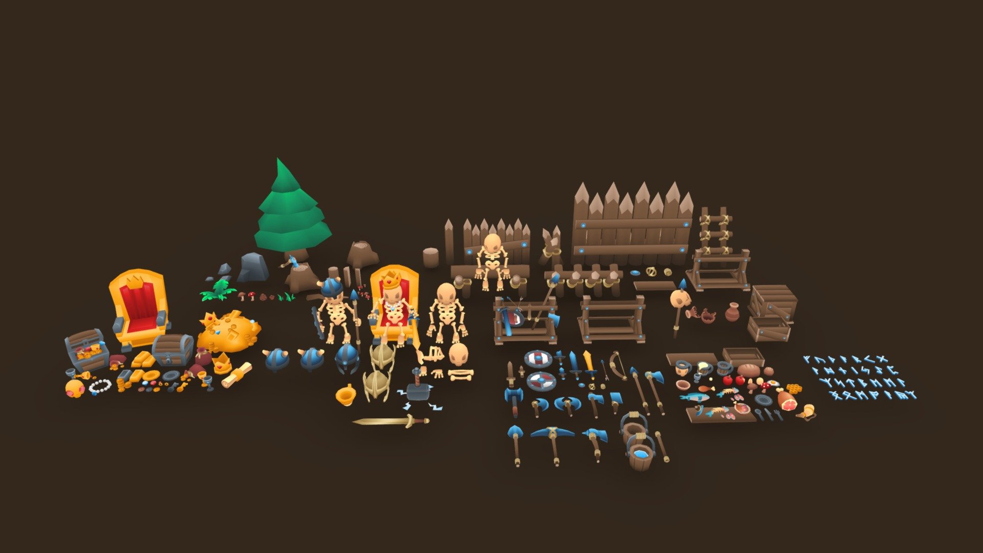 Mega viking assets pack - stylised & lowpolly - Buy Royalty Free 3D ...