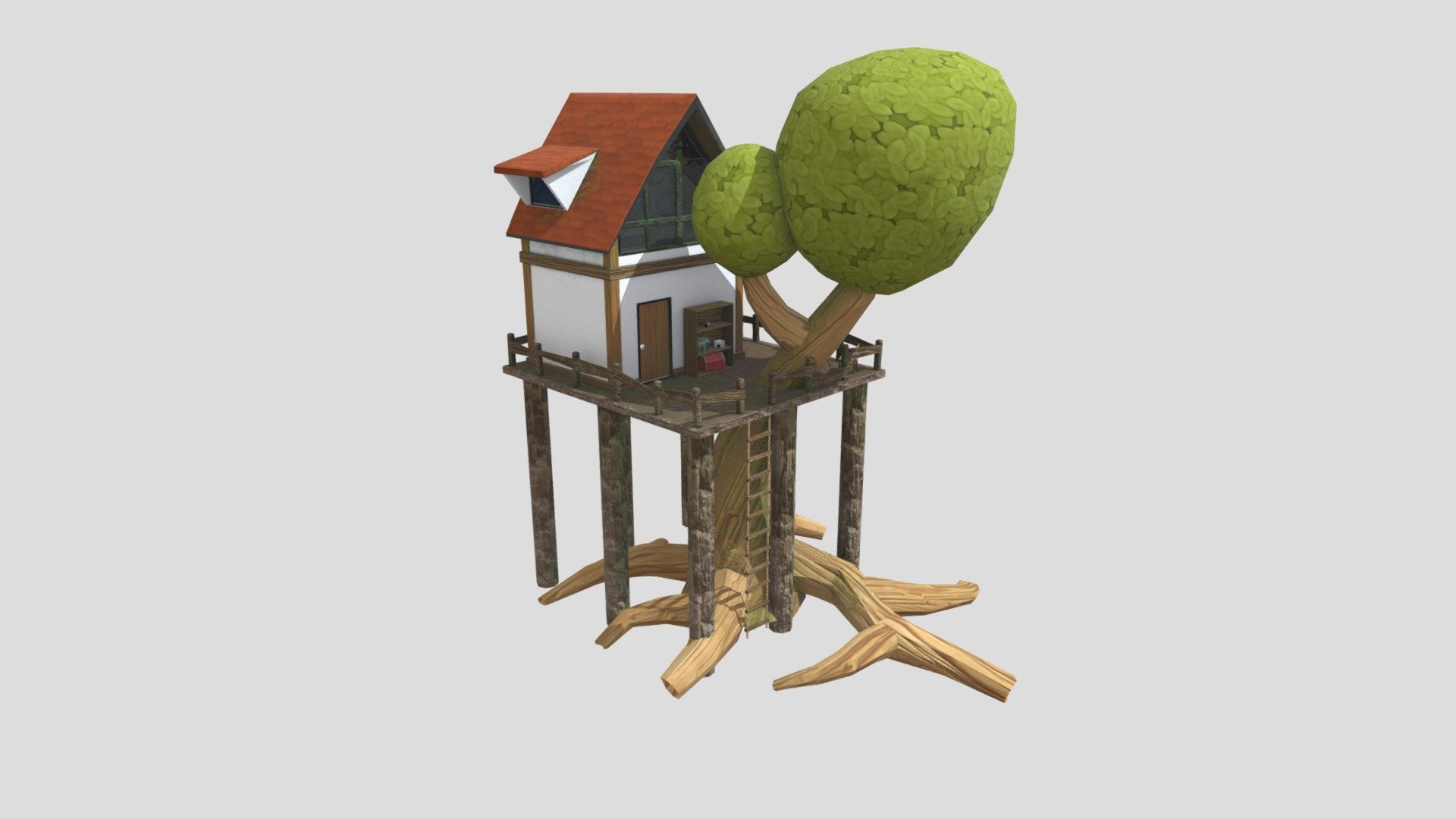Tree_House - 3D model by marius_irimia [b025ddf] - Sketchfab